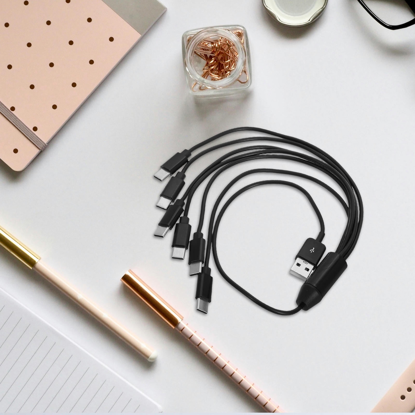 Raindrops 1Pack Black 52.00X5.00X1.50CM Plastic Copper Car Usb Charging Cable Multidevice Fast ...