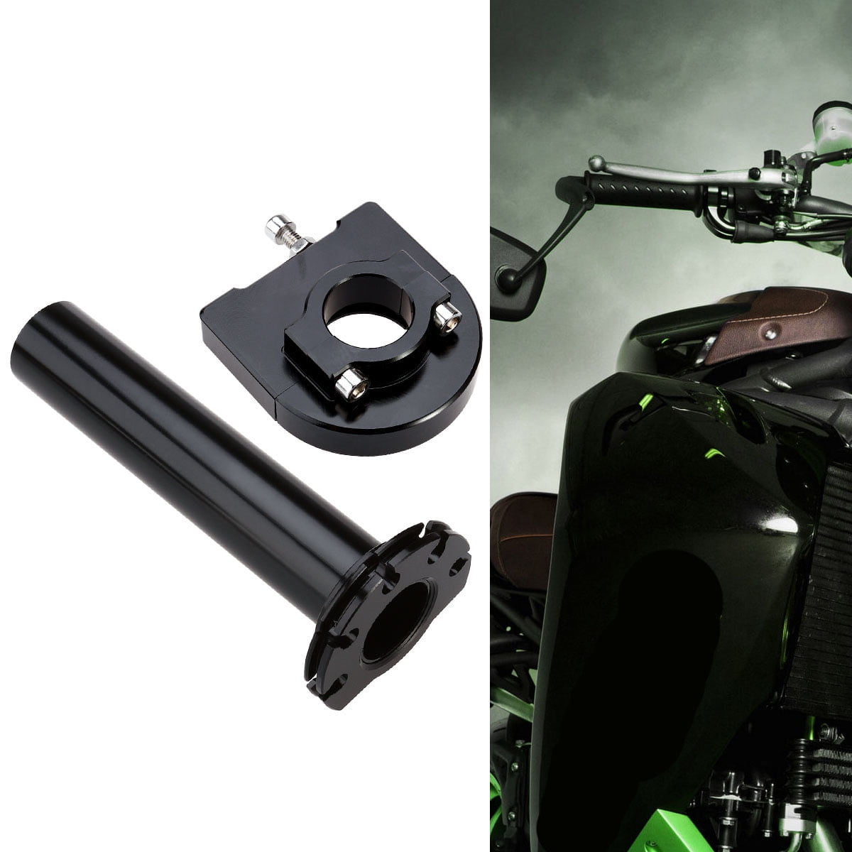 Raindrops 1Pack Black Motorcycle Throttle Grip for Smooth and Reliable ...