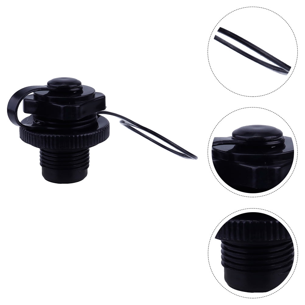 Raindrops 1Pack Boat Plug Octagonal Black PP Anti-leak Inflatable Air ...