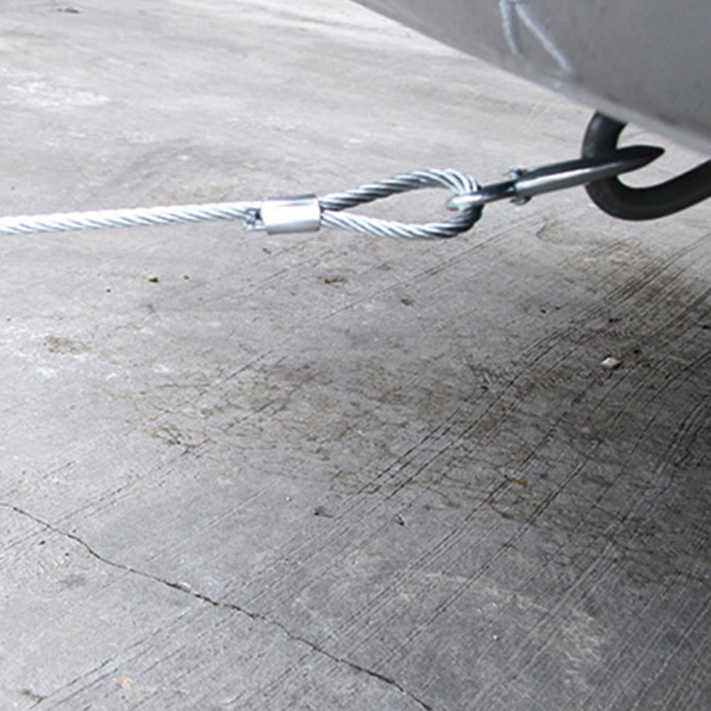 Raindrops 1Pack Car Towing Rope Heavy Duty Towing Silver 400*6cm Steel ...