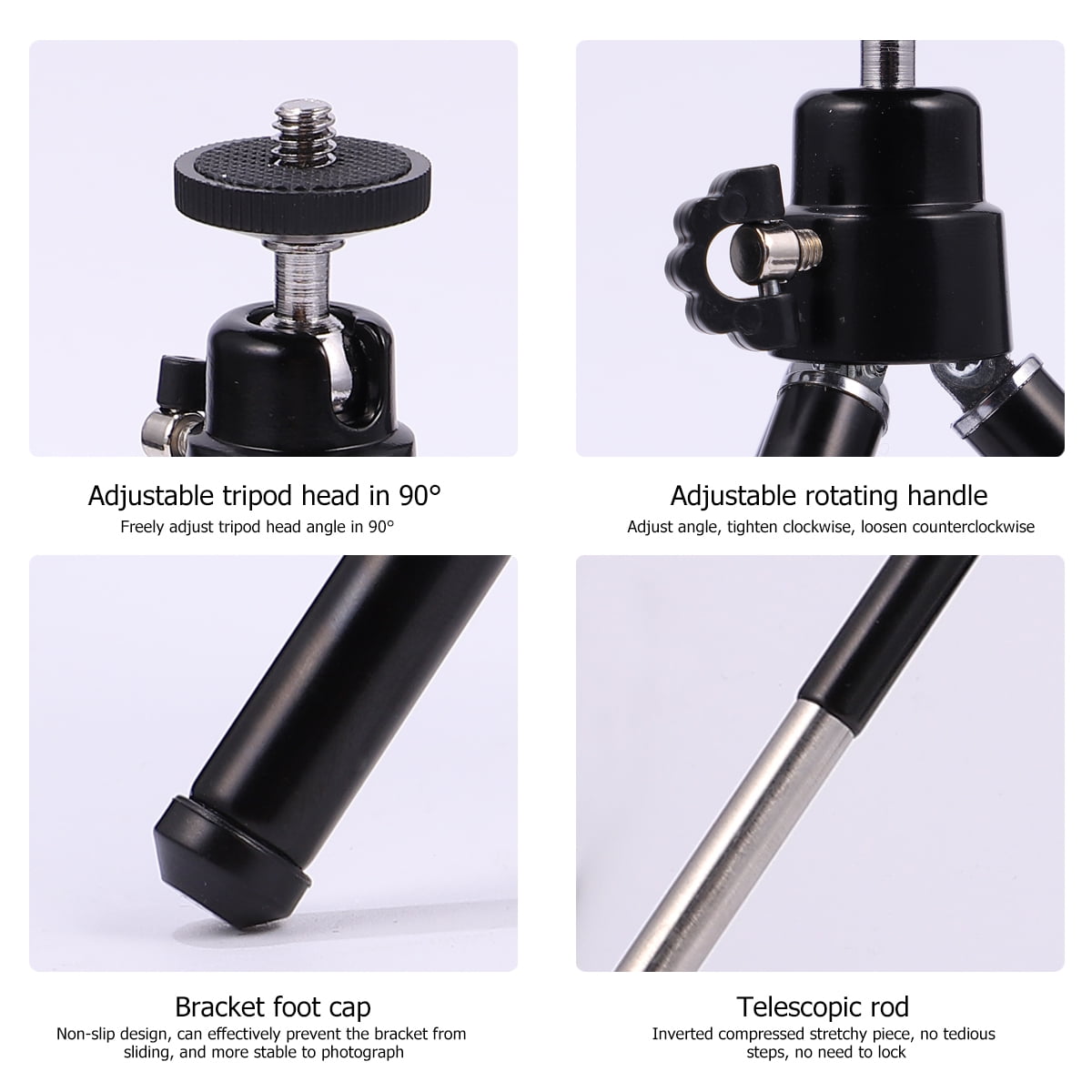 Raindrops 1Pack Cell Phone Stand with Black Tripod for Photo Taking and ...