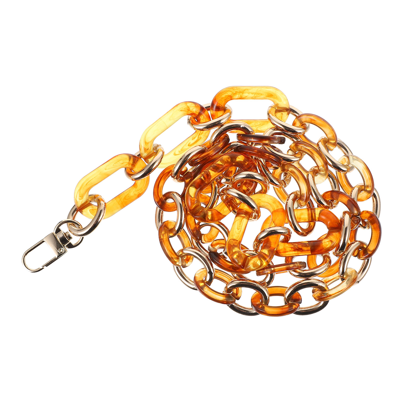 Raindrops 1Pack Chains for Bag Making in Golden Resin with Amber Mixed ...