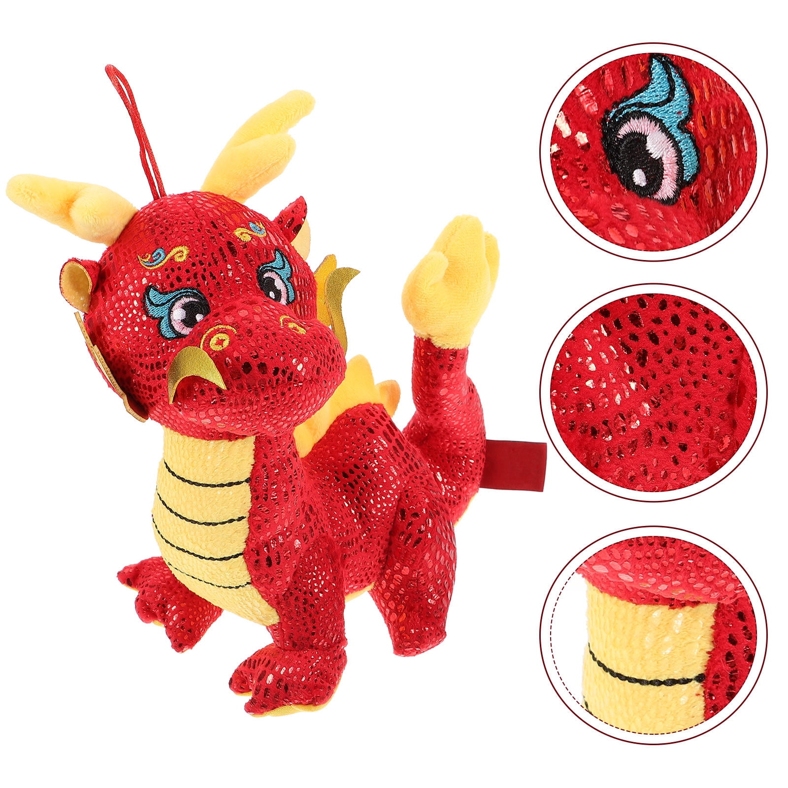 Raindrops 1Pack Chinese Dragons Toys Plush Small Snuggle Dragon 9.4x7 ...