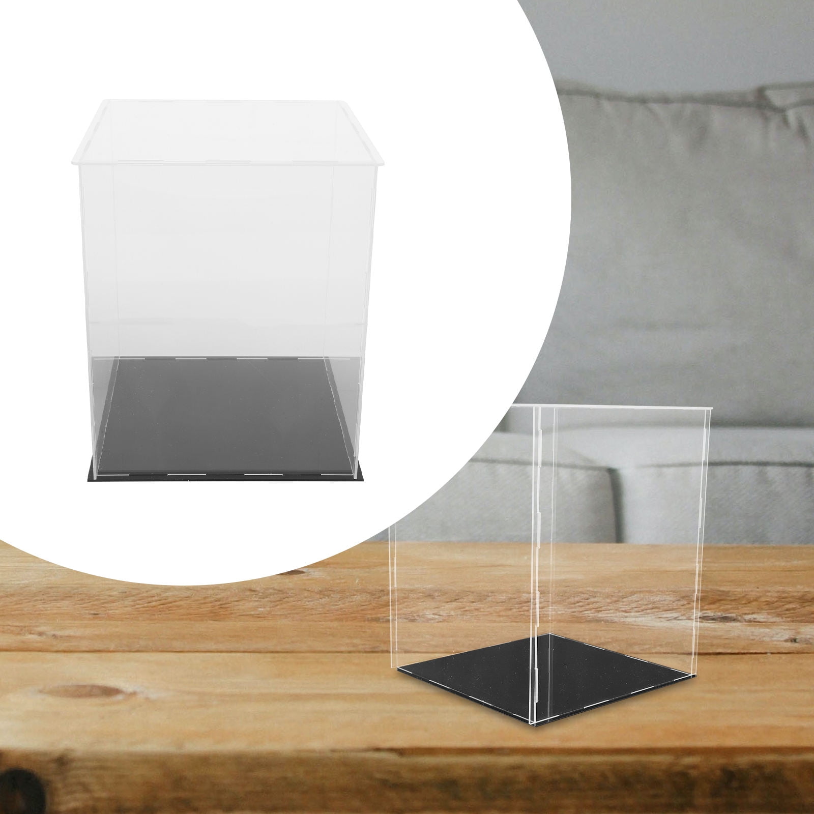 Raindrops 1Pack Clear Acrylic Square Display Case Box Figure Showcase 9 ...