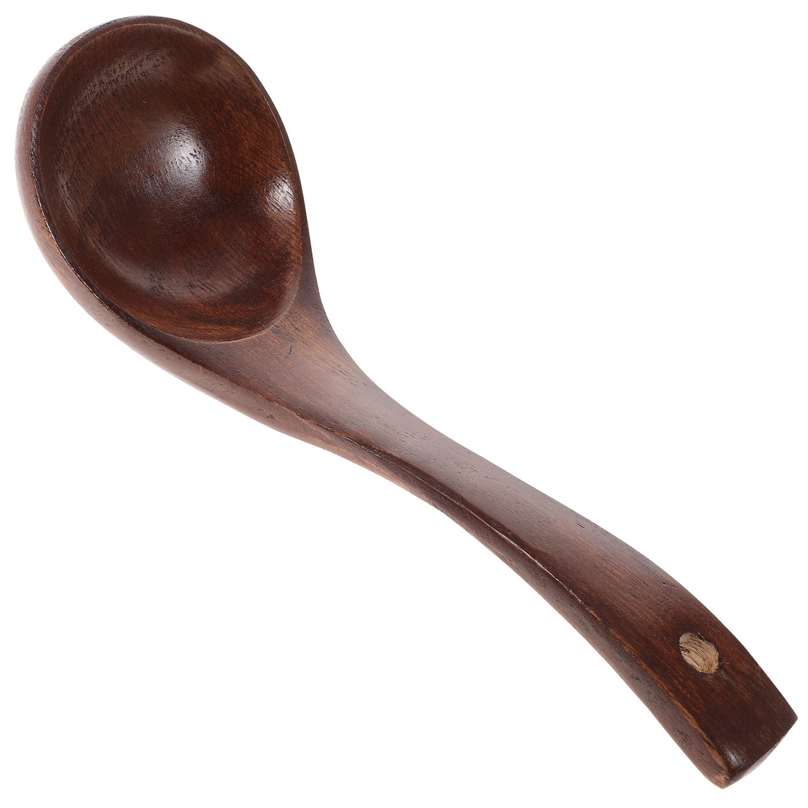 Raindrops 1Pack Dark Red Curved Wooden Soup Spoon For Mixing And ...