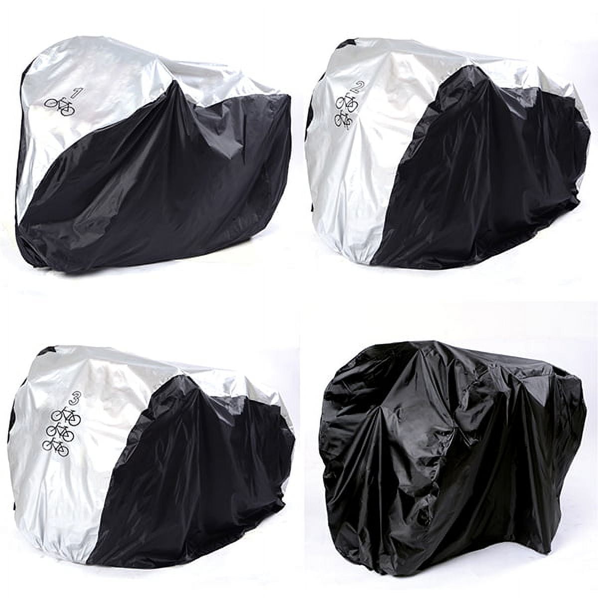 Raindrops 1Pack Dual 2 Bike Rain Dust Protector Black Waterproof Cover ...