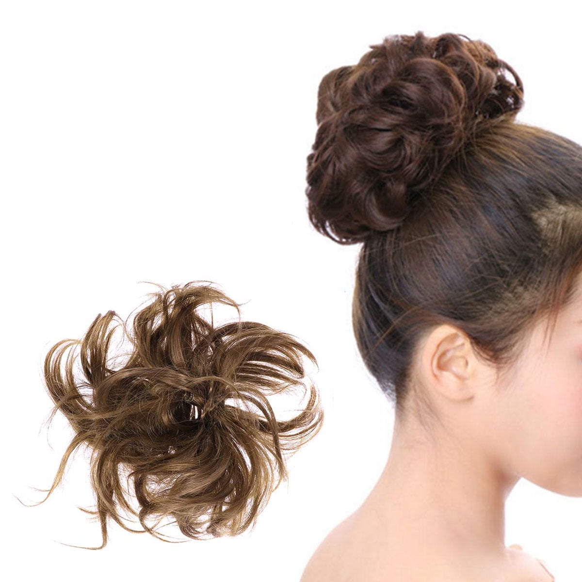 Raindrops 1Pack Durable Washable Updo Hair Pieces for Women with Curly ...