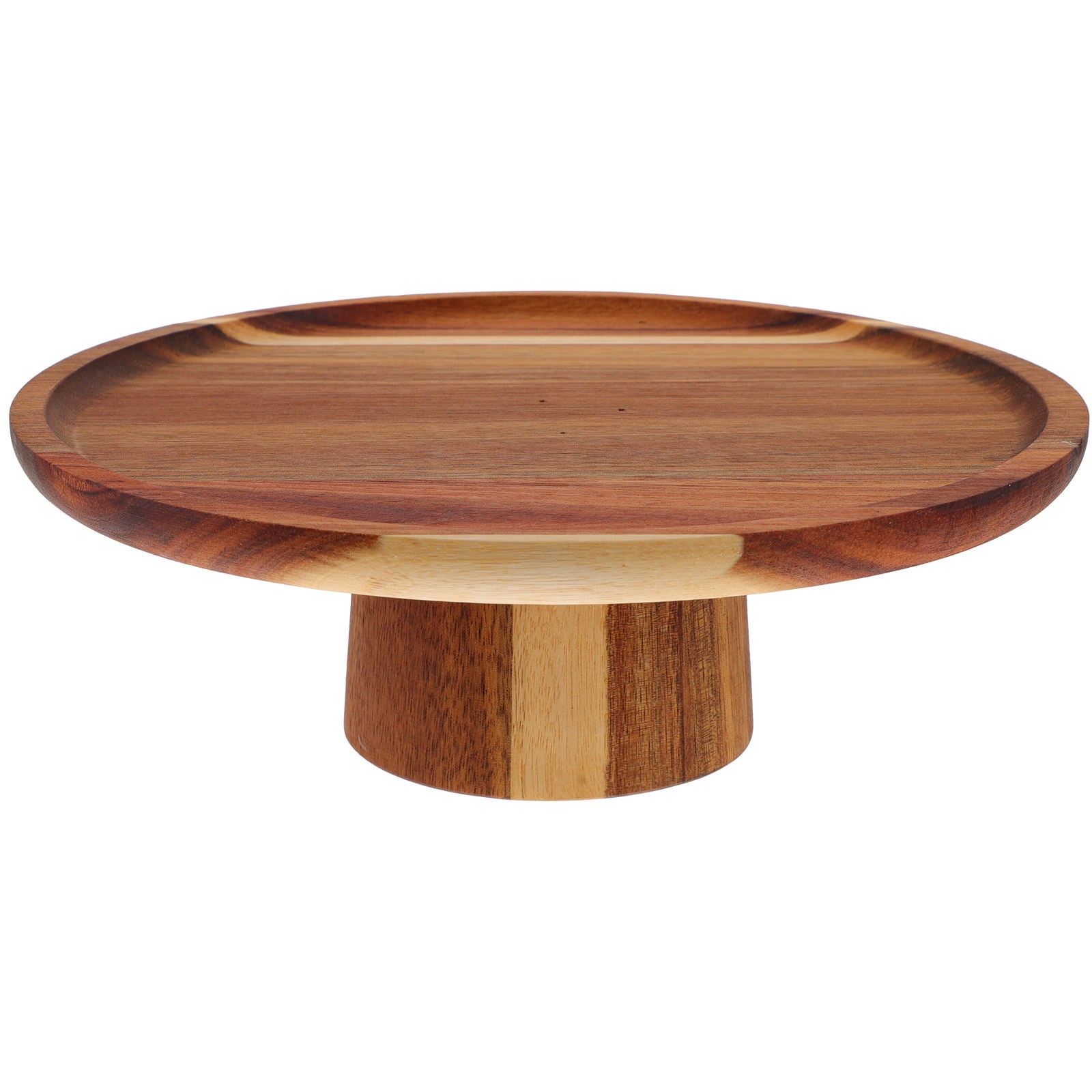 Raindrops Round Cake Stand Serving Tray Wood 1Pcs 7.9X3.3In - Walmart.com