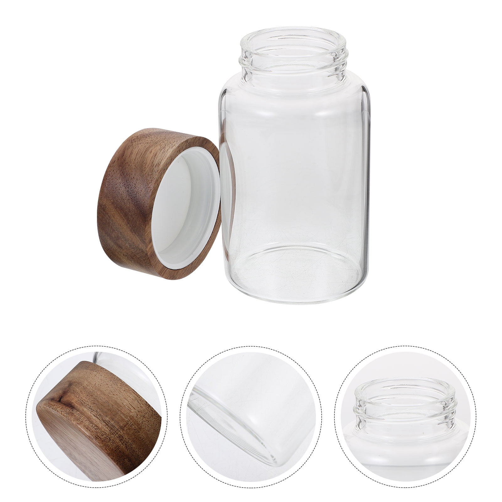 Raindrops Glass Jar With Lids Storage Jar Glass Easy Cleaning Household ...