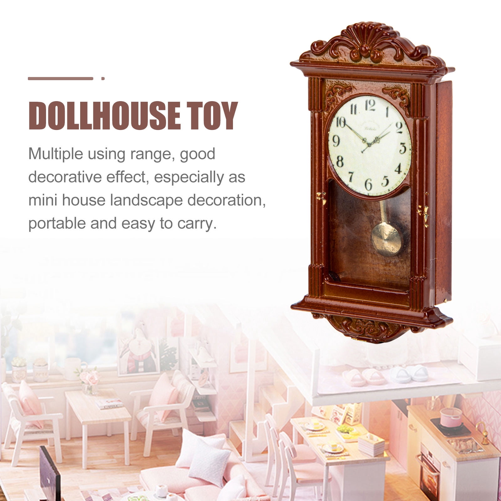 Raindrops 1Pack Hanging Clock for Miniature Enthusiasts in Realistic ...