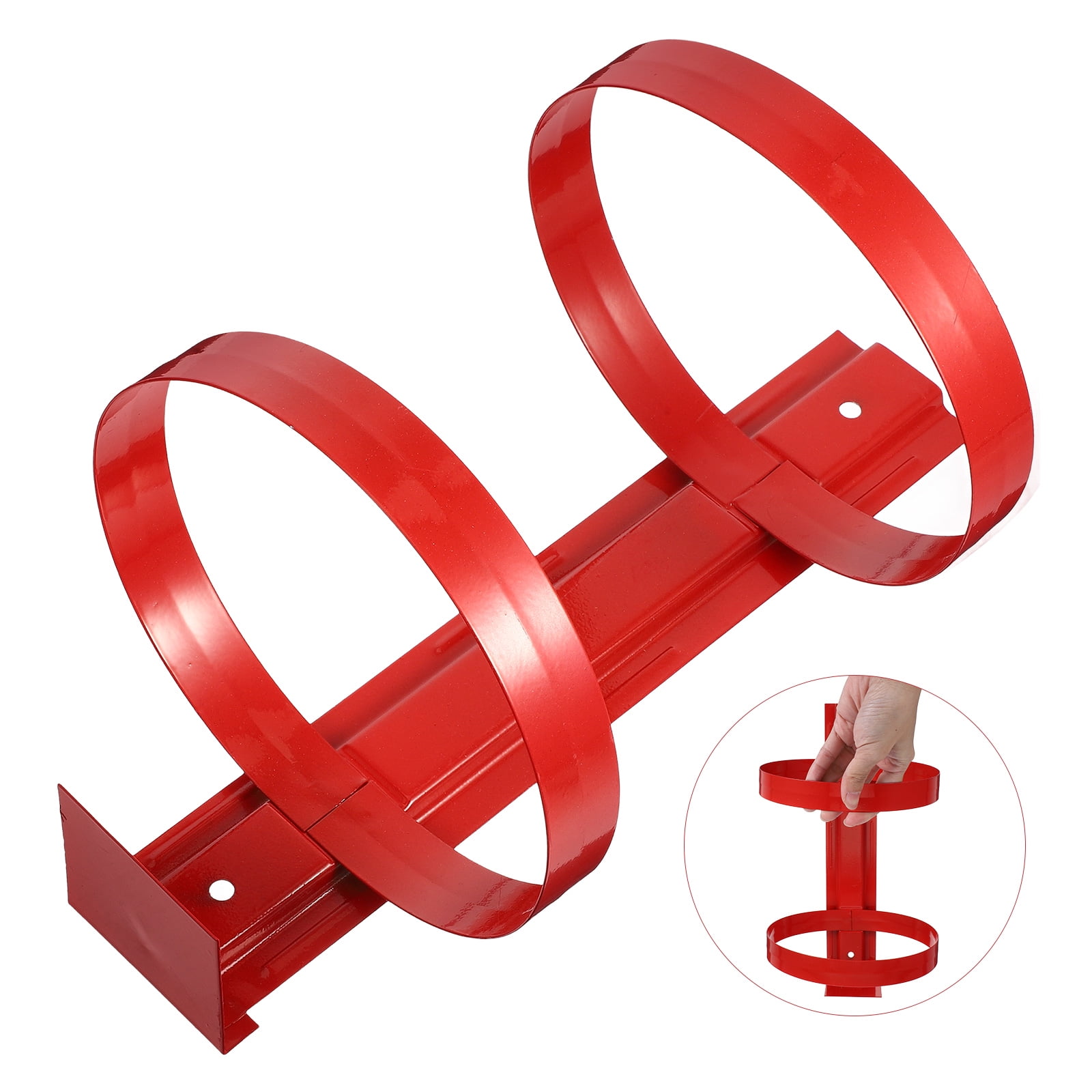 Raindrops 1Pack Iron Fire Extinguisher Hanger Wall Mounting Bracket Red ...