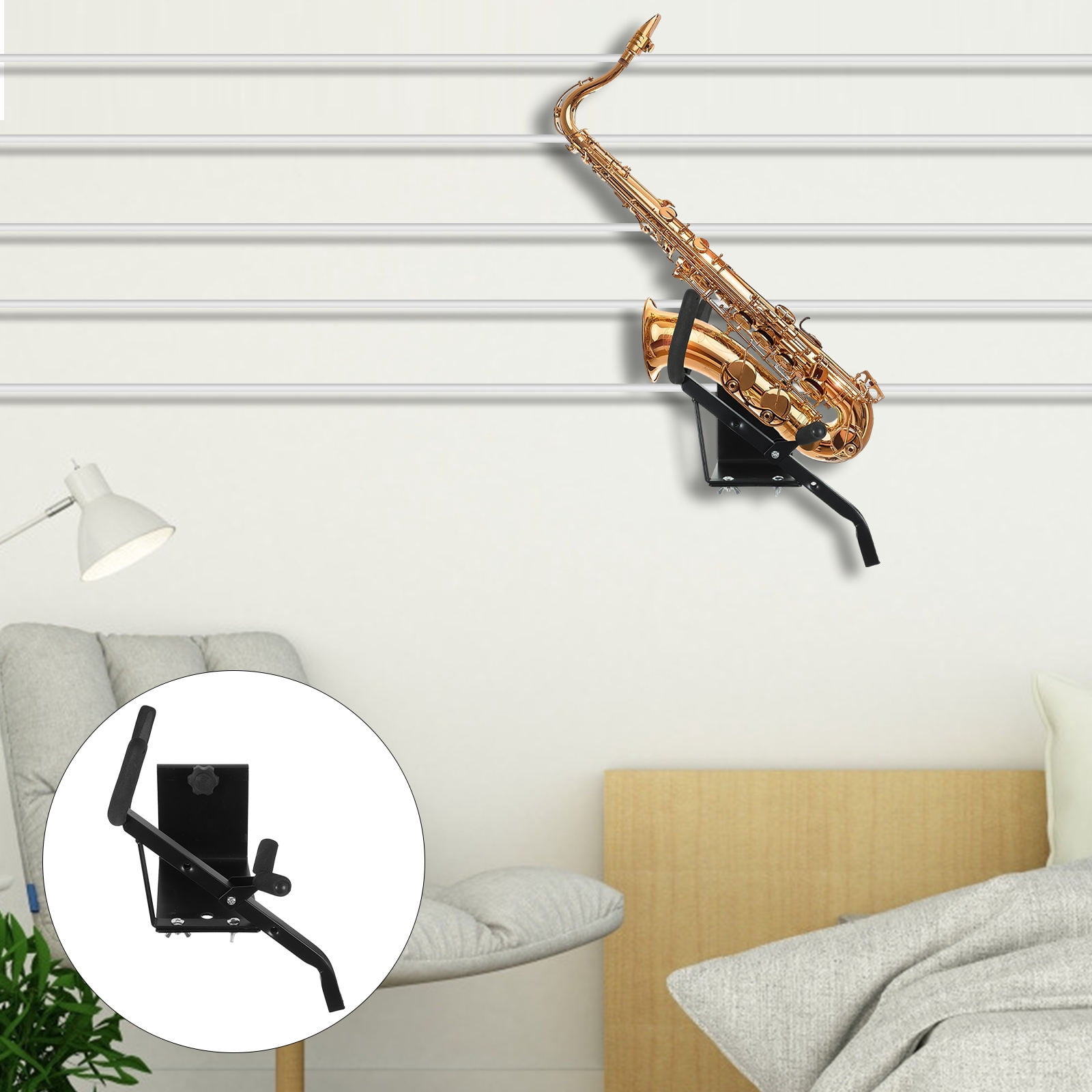 Raindrops 1Pack Iron Wall Mounting Hook for Saxophone in Music ...