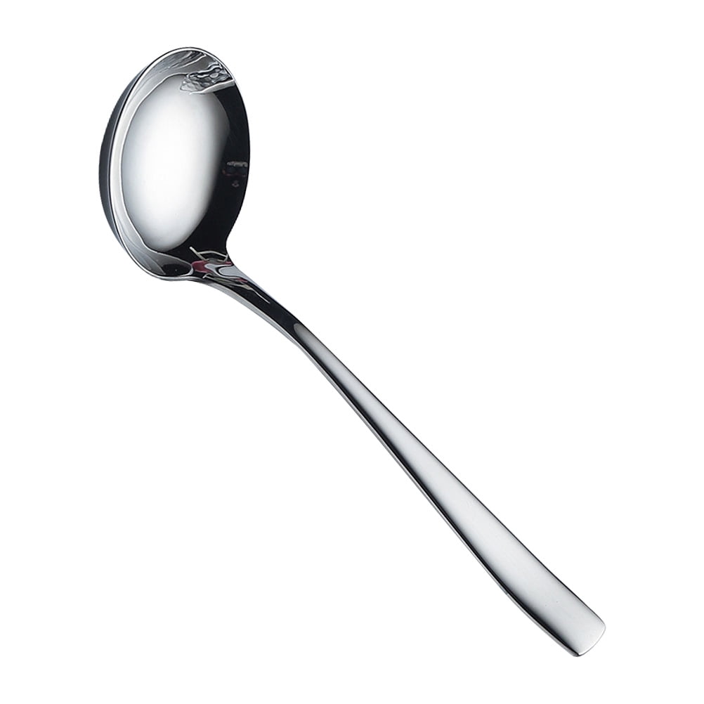 Raindrops 1Pack Large Round Soup Spoon Silver 304 Stainless Steel For ...