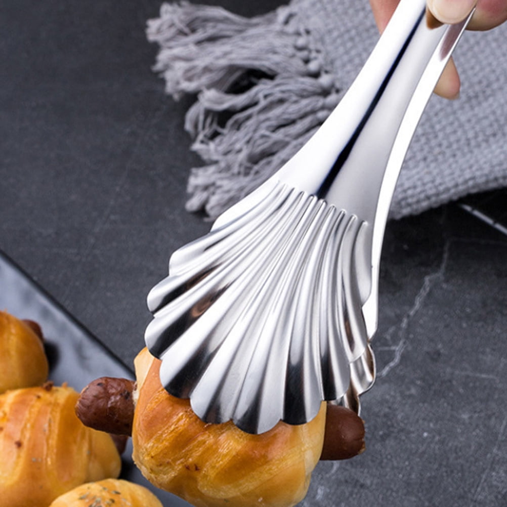 Raindrops 1Pack Metal Kitchen Tong for BBQ Tool Curved Shape Suitable ...