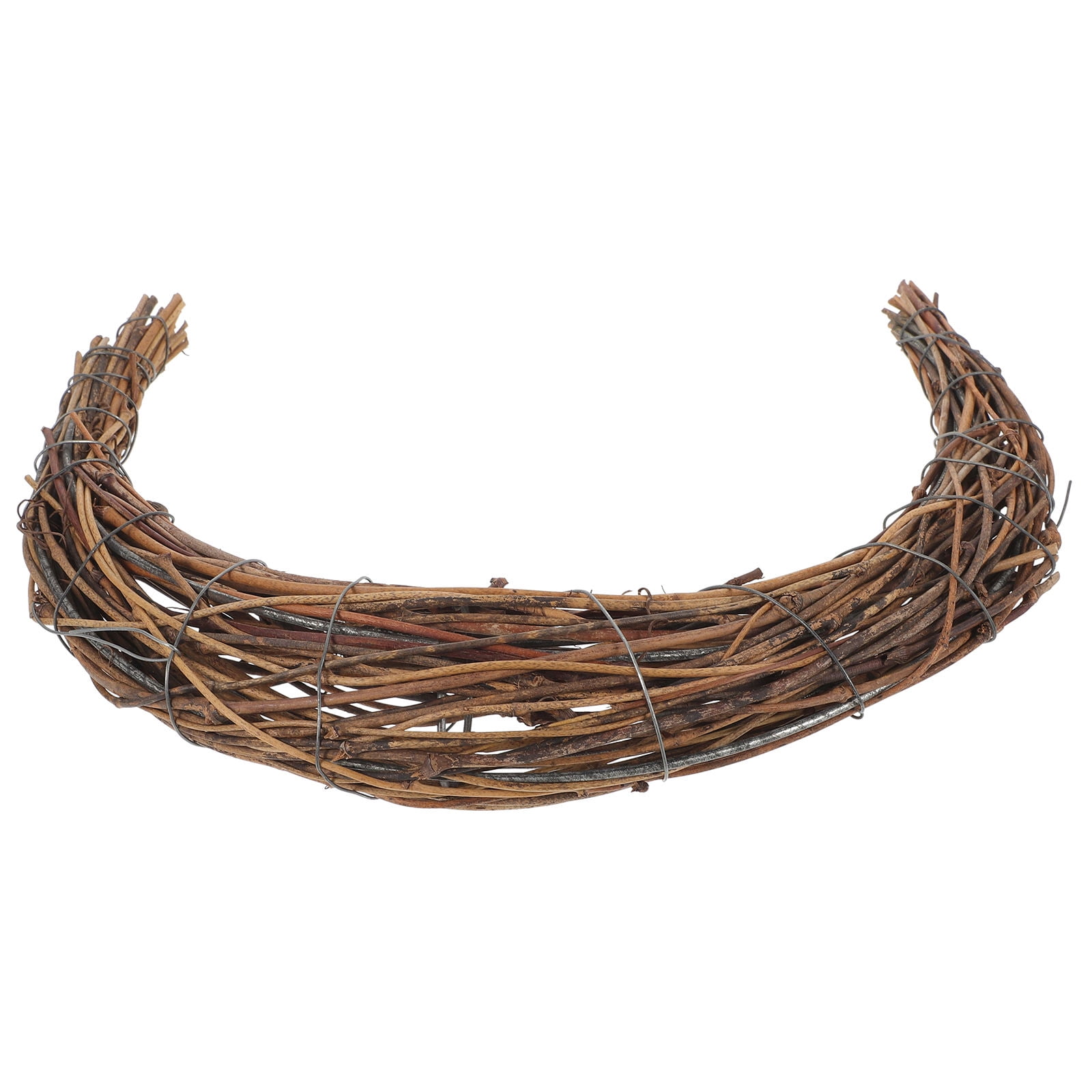 Raindrops 1Pack Moon Shaped Wreath Form Rattan Diy Hoop For Easter 7 ...