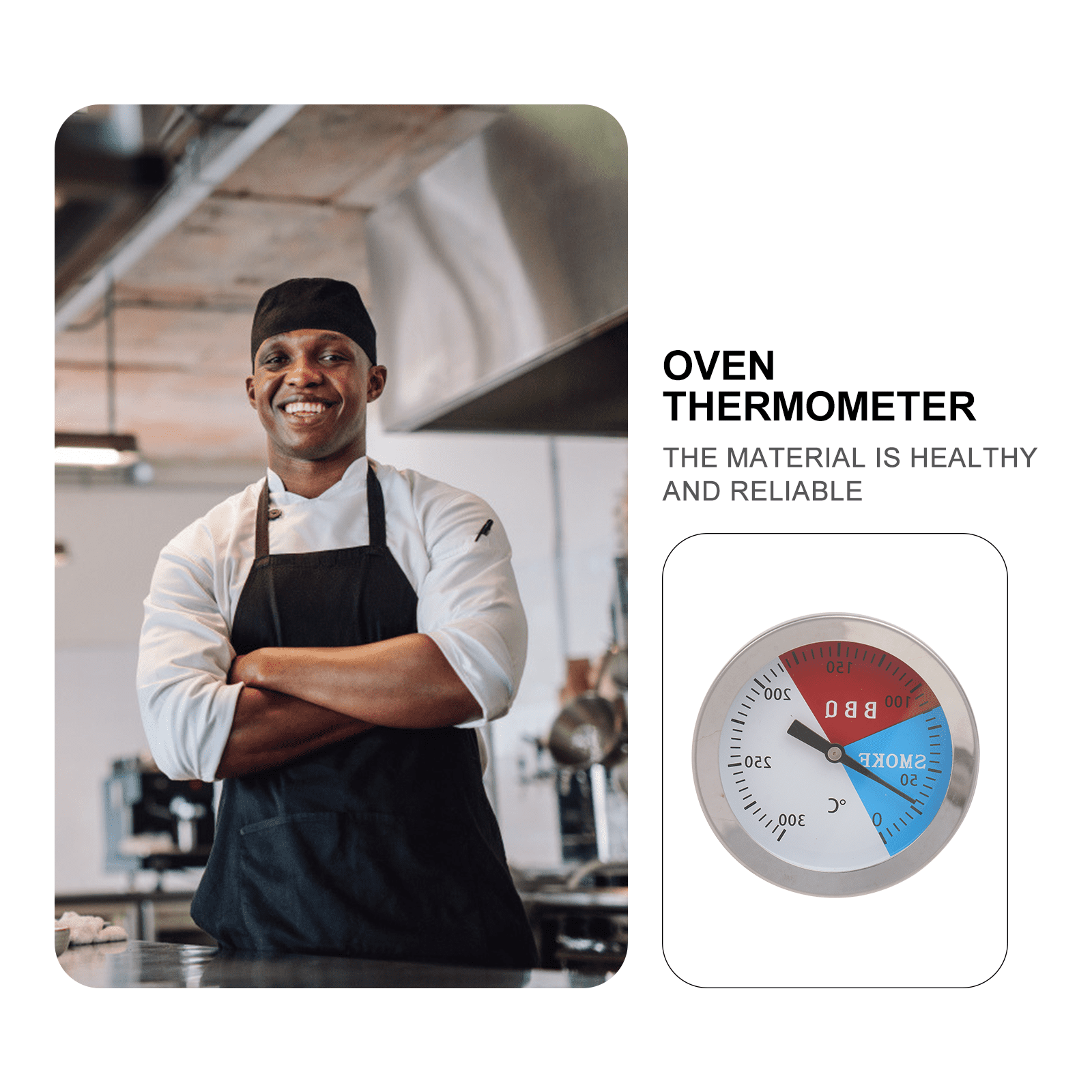 Raindrops 1Pack Oven Thermometer Stainless Steel Kitchen Temperature ...