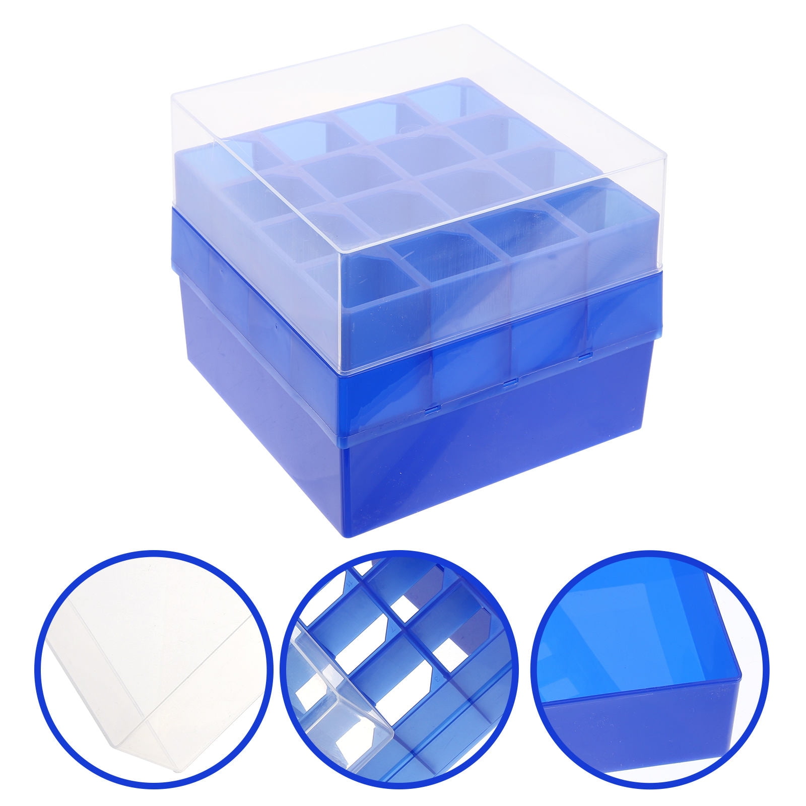 Raindrops Test Tube Containers Freezer Storage Box Blue Plastic 1Pack ...