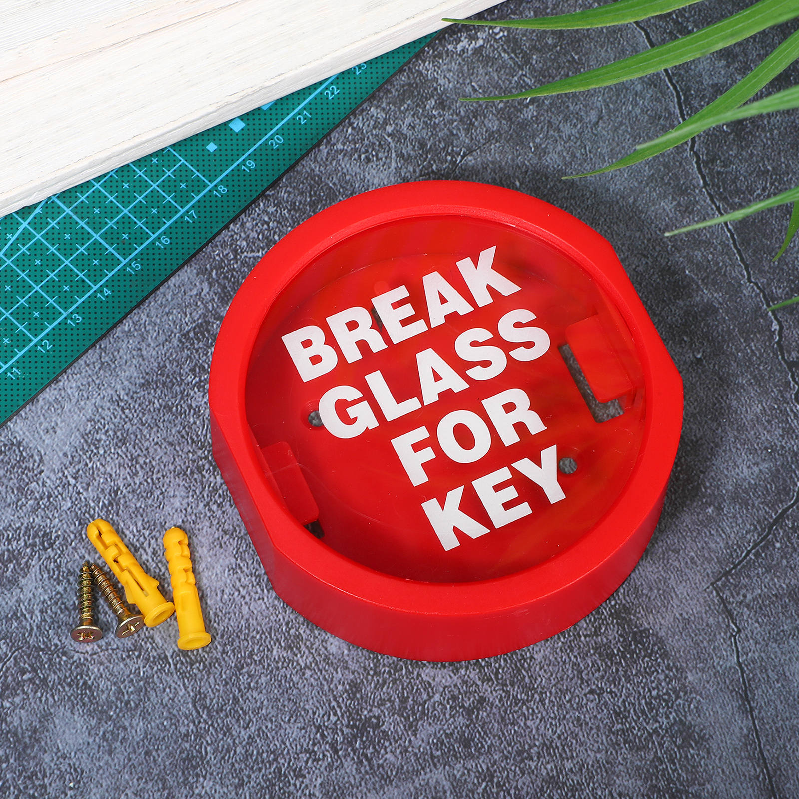 Raindrops 1Pack Red Emergency Door Lock Box for Key Storage and ...