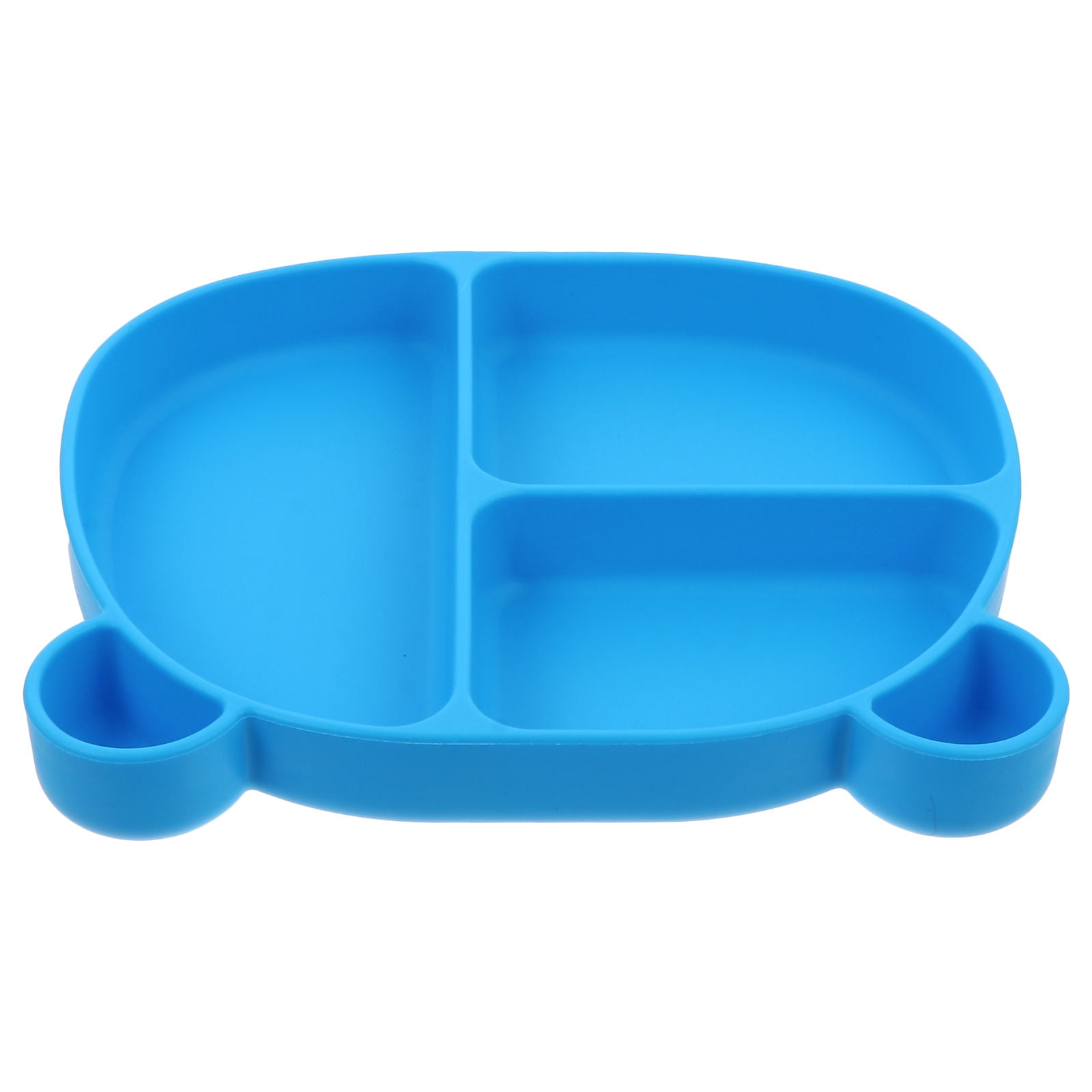 Raindrops 1Pack Shaped Silicone Dinner Plate with Suction Cup Design ...