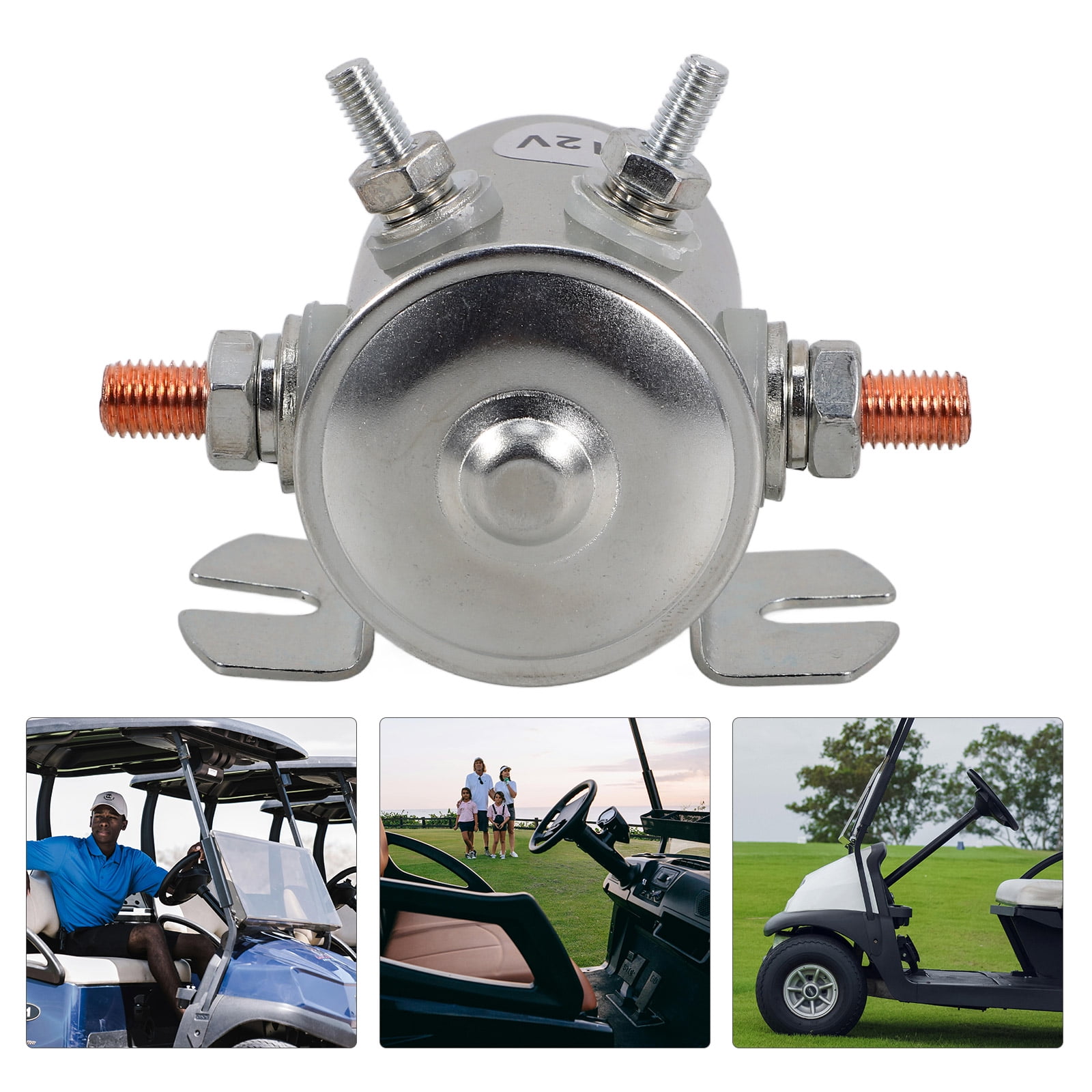 Raindrops 1Pack Silver Iron Golf Kart Relay for Electrical Power .34X2 ...