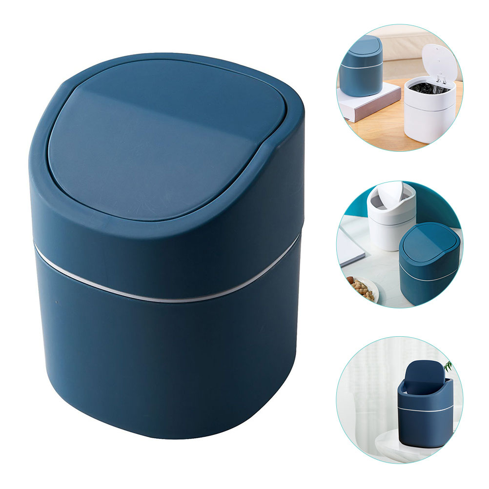 Raindrops 1Pack Small Waste Bin in Blue with Elegant and Simple Design ...