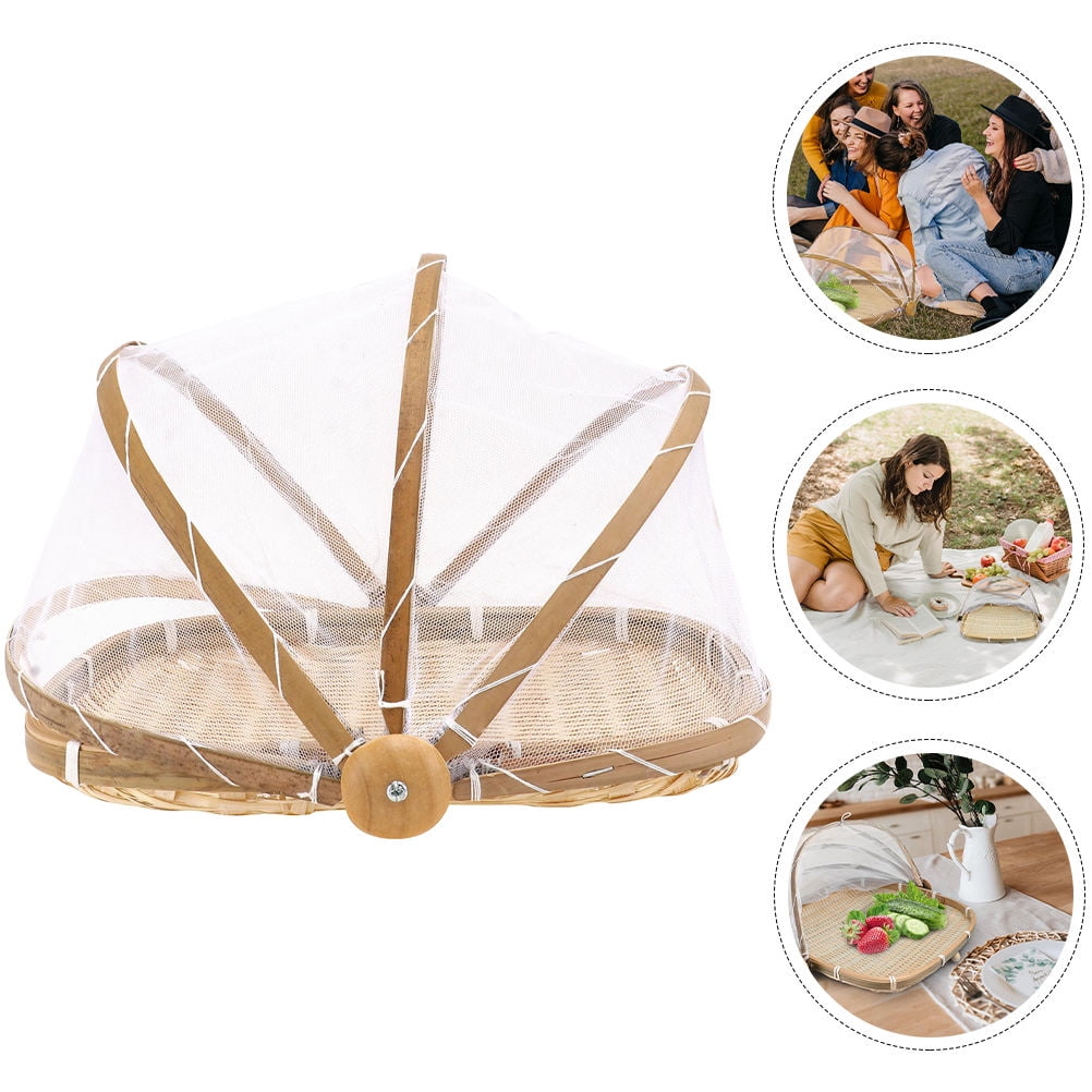 Raindrops 1Pack Snack Container Bamboo Food Tent Multi Color Square ...