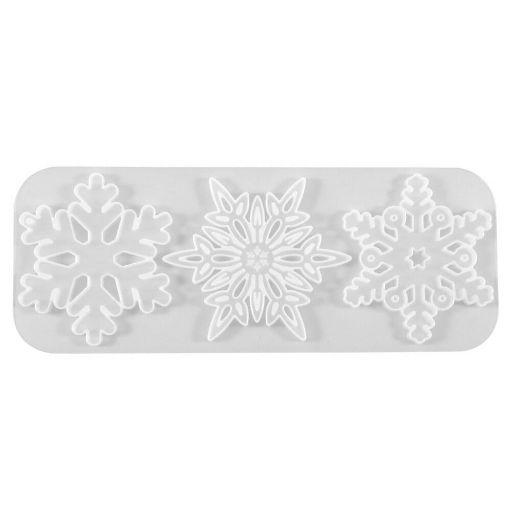 Raindrops 1Pack Snowflake Mold White Silicone For Diy Making Lovers And ...