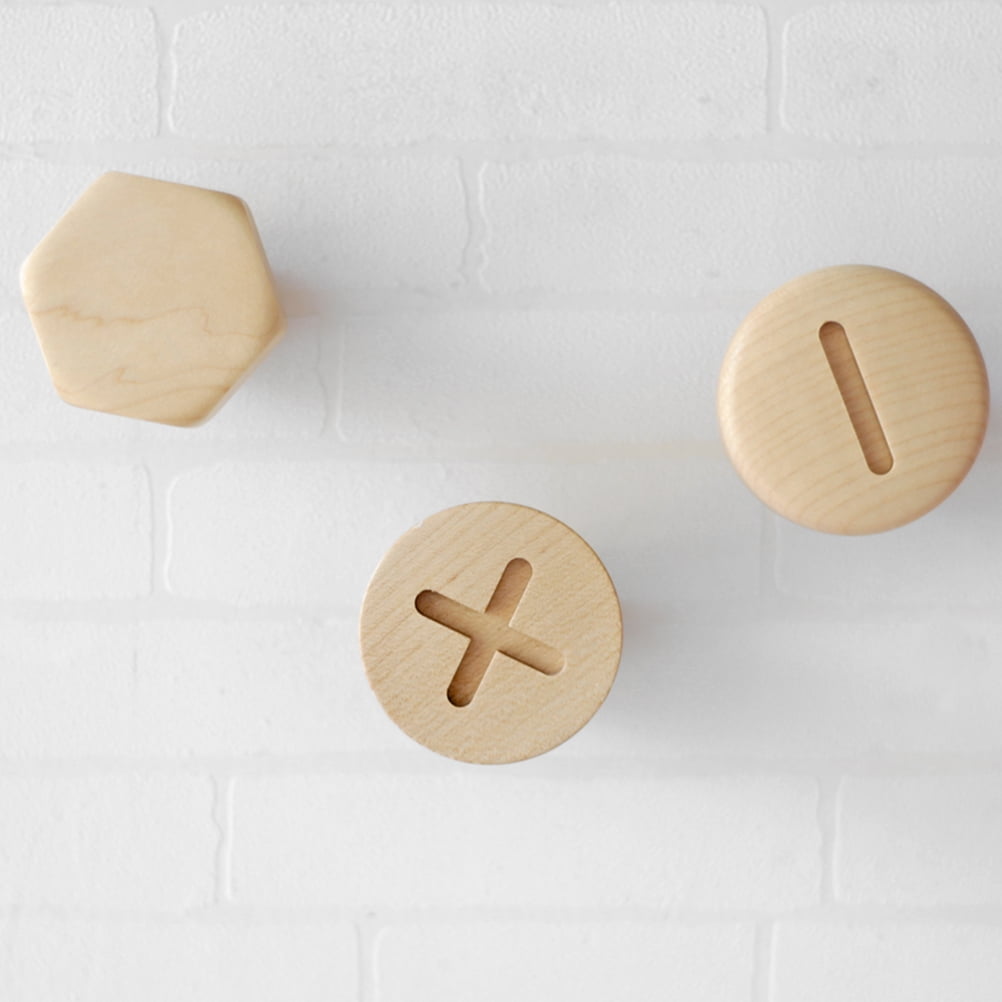 Raindrops 1Pack Space Saving Hangers for Coffee Bar in Solid Wood Cross ...