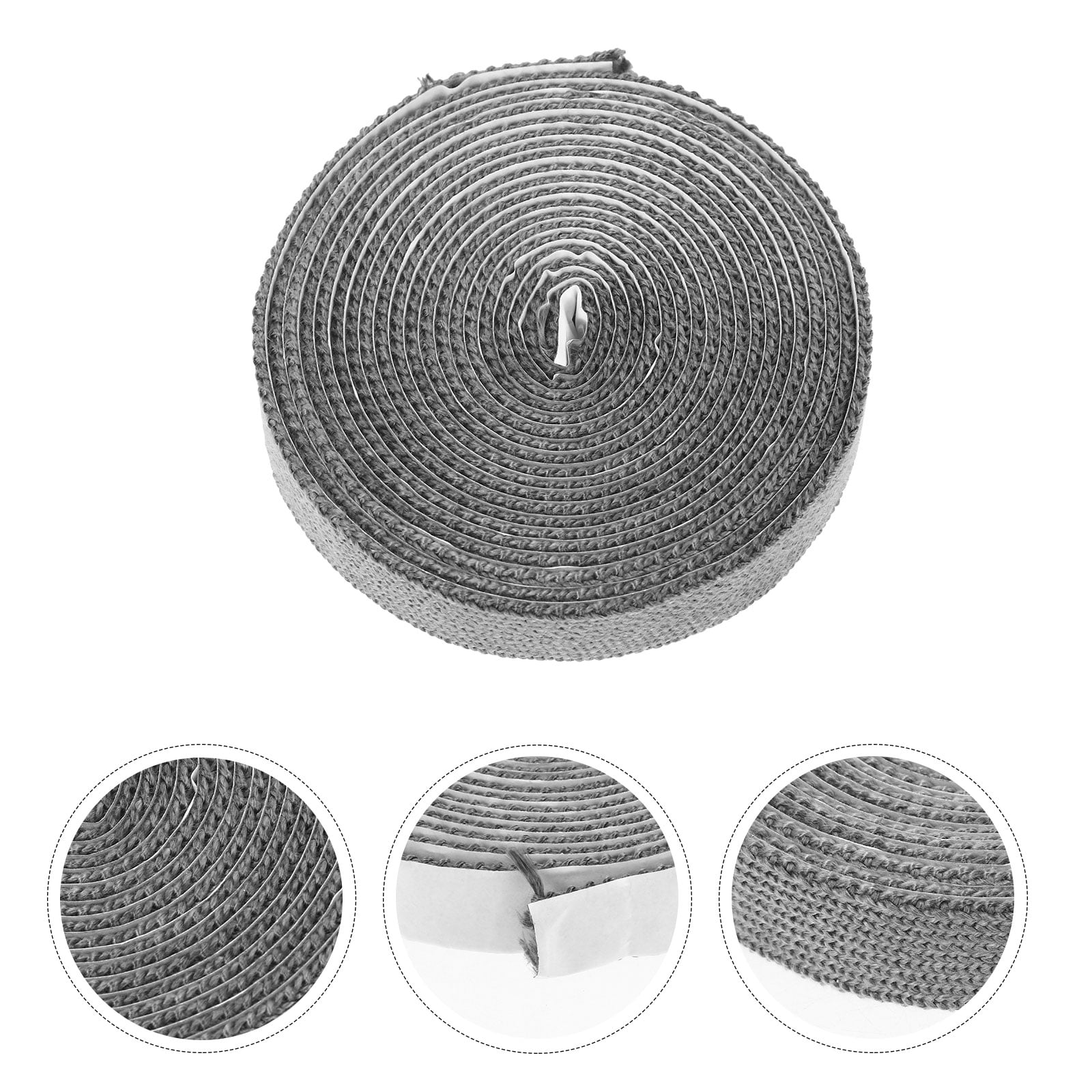 Raindrops 1Pack Stove Door Seal Rope Black Wool Fiber Smoke and Dust ...