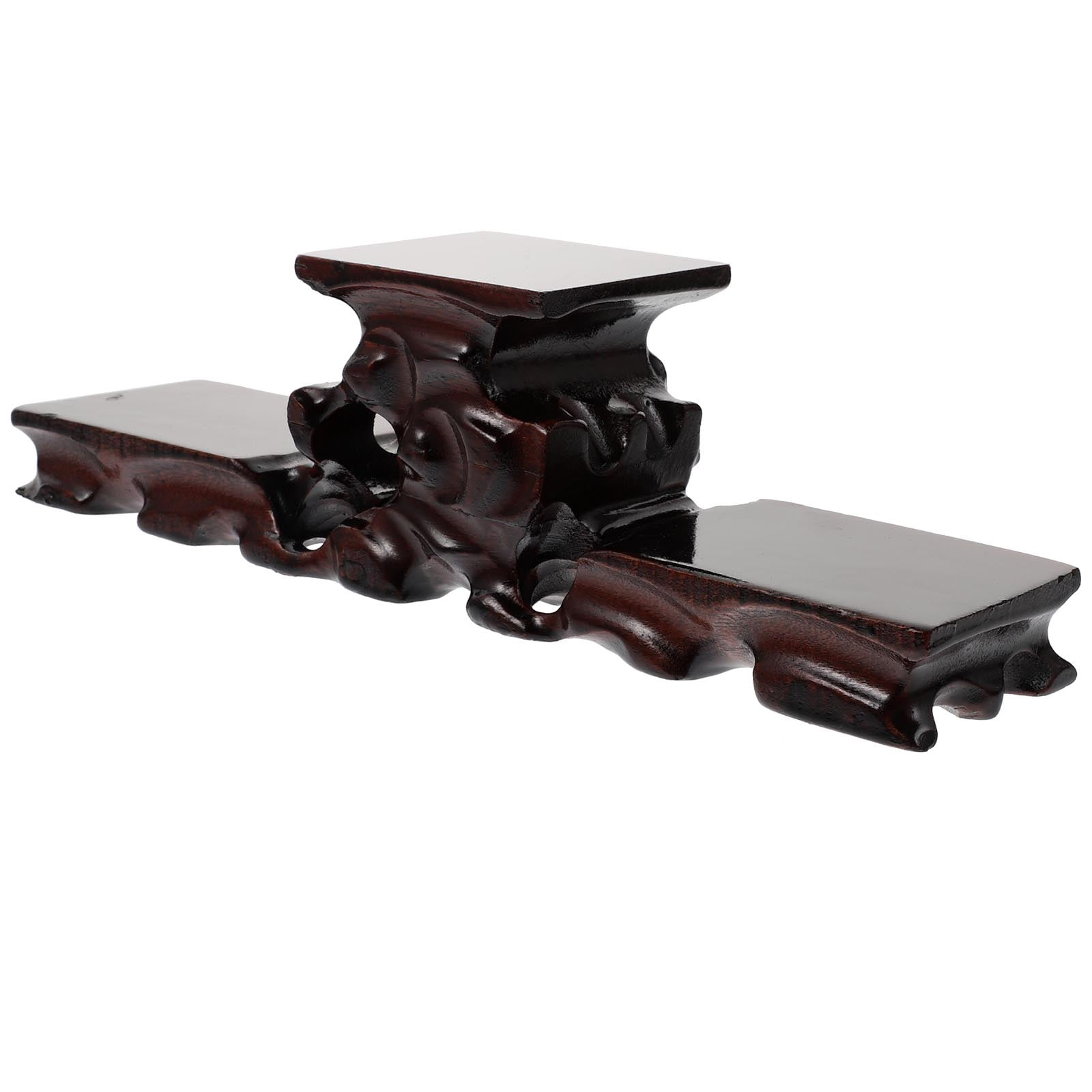 Raindrops 1Pack Tabletop Display Rack Black Wood Stand for Home and ...