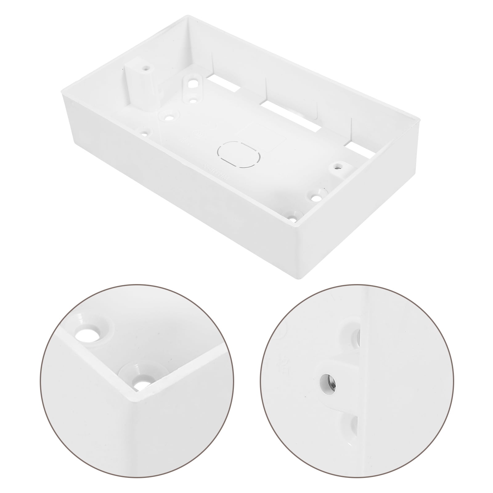 Raindrops 1Pack Wall Socket Boxes In White Plastic For Safe Electrical ...