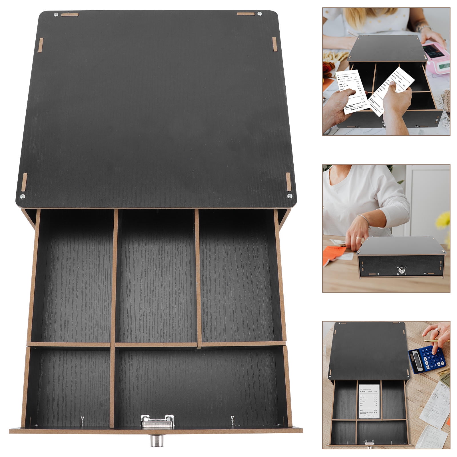 Raindrops 1Pack Wooden Cash Tray for Cash Registers and Retail Stores ...