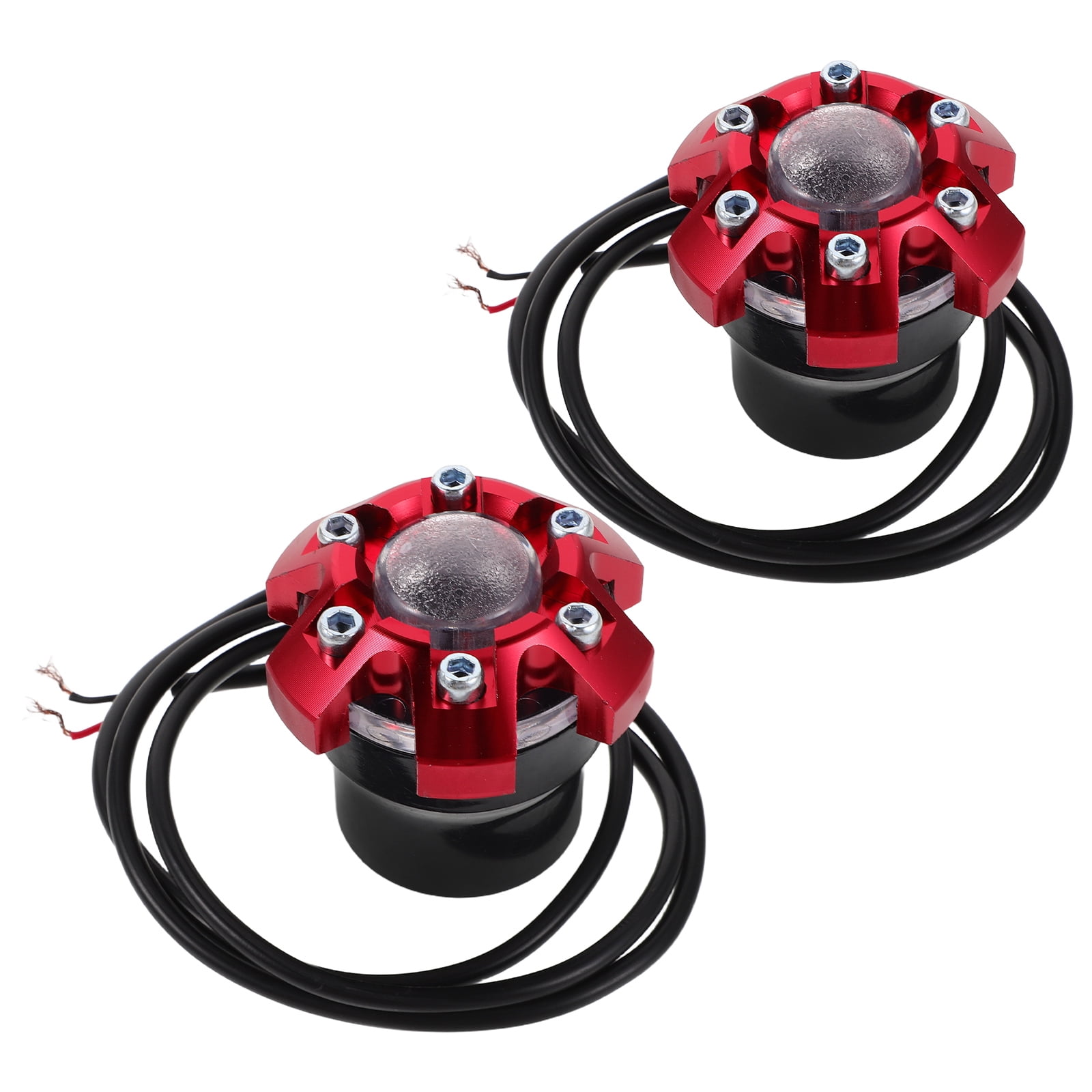 Raindrops 1Pair Motorcycle Front Fork Frame Sliders Red with LED Light ...