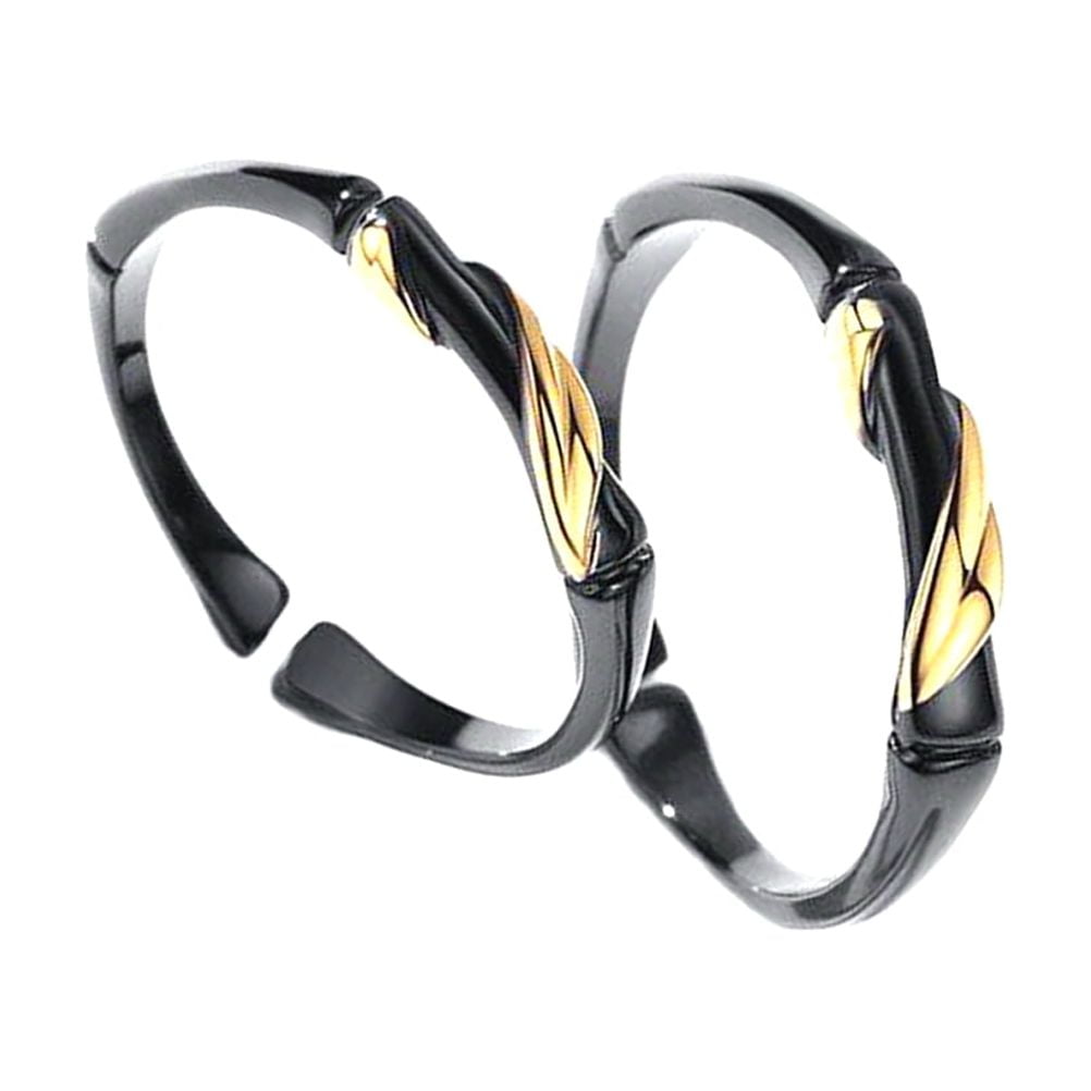 Raindrops 1 Pair Couples Rings Set Creative Design Open Finger Rings ...