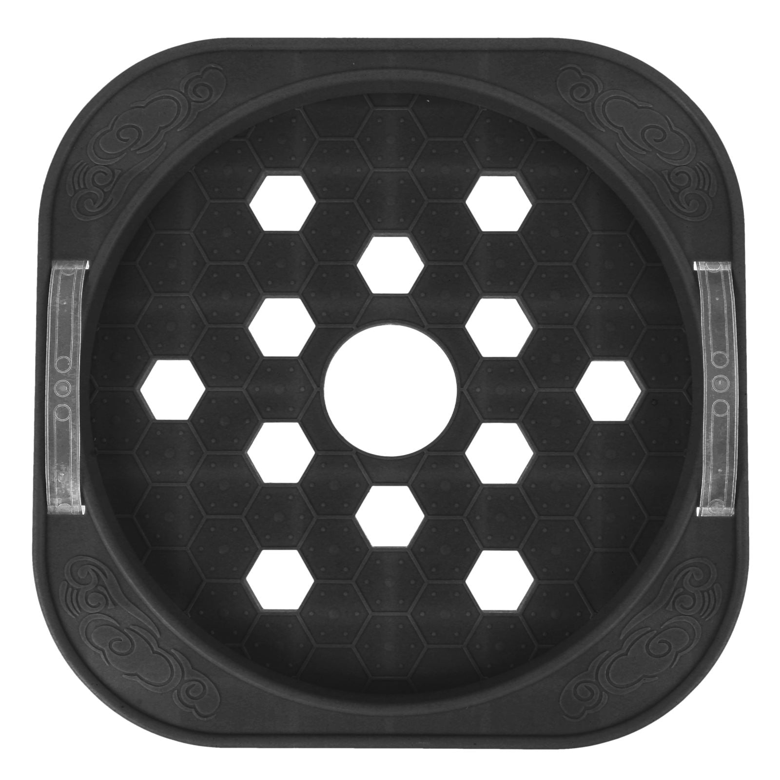 Raindrops 1Pc Black Plastic Gas Propane Tank Tray for Grill with ...