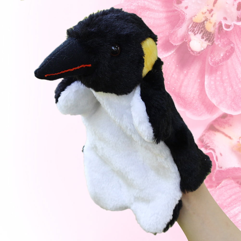 Raindrops 1Pc Black Plush Hand Puppets Animal Design Creative Puppet ...