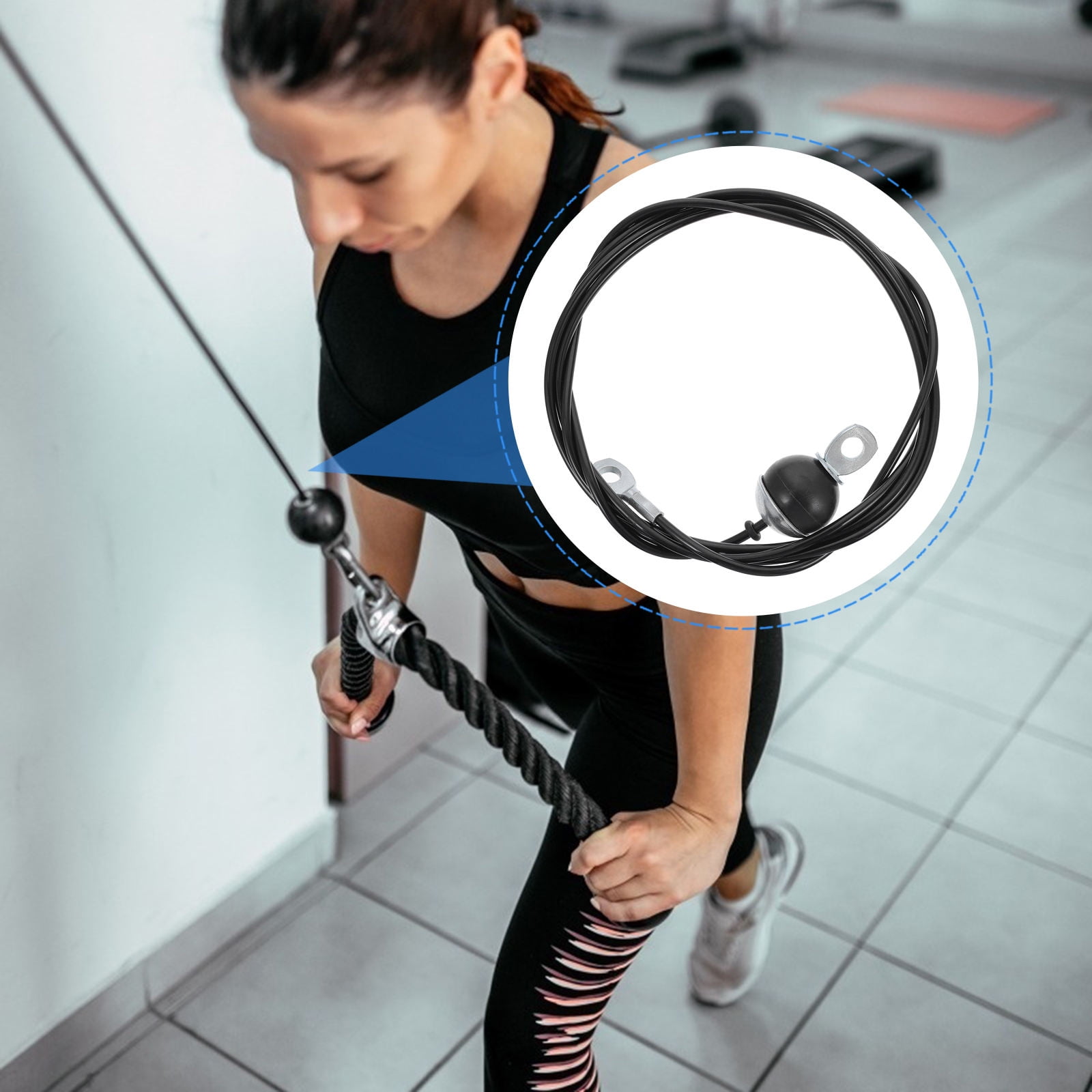 Raindrops 1Pc Fitness Steel Cable for Home Gym Replacement Cables Diy ...
