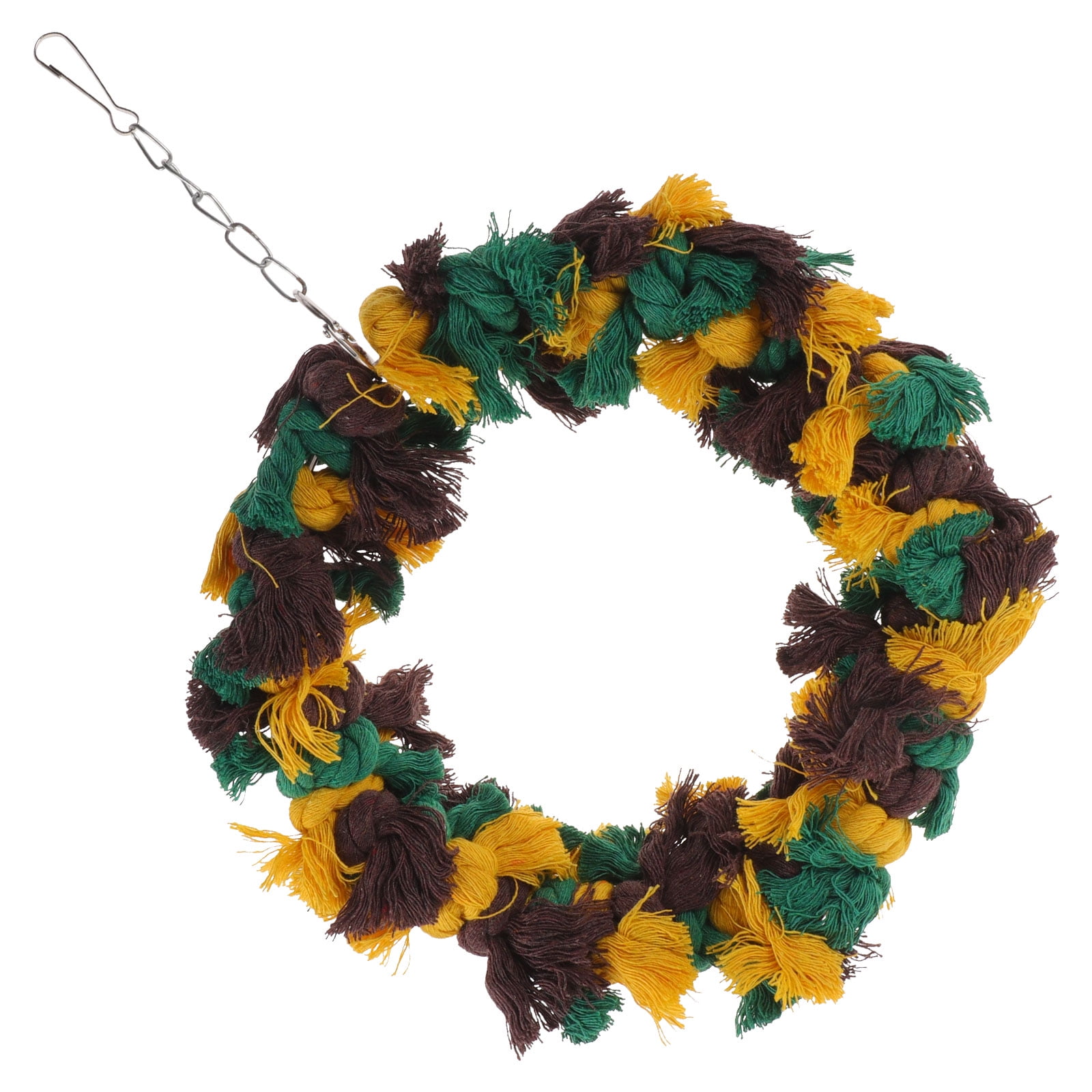 Raindrops Bird Parrot Toys Chewing Swing Cotton Rope 1PC .8X9.8X1.2In ...