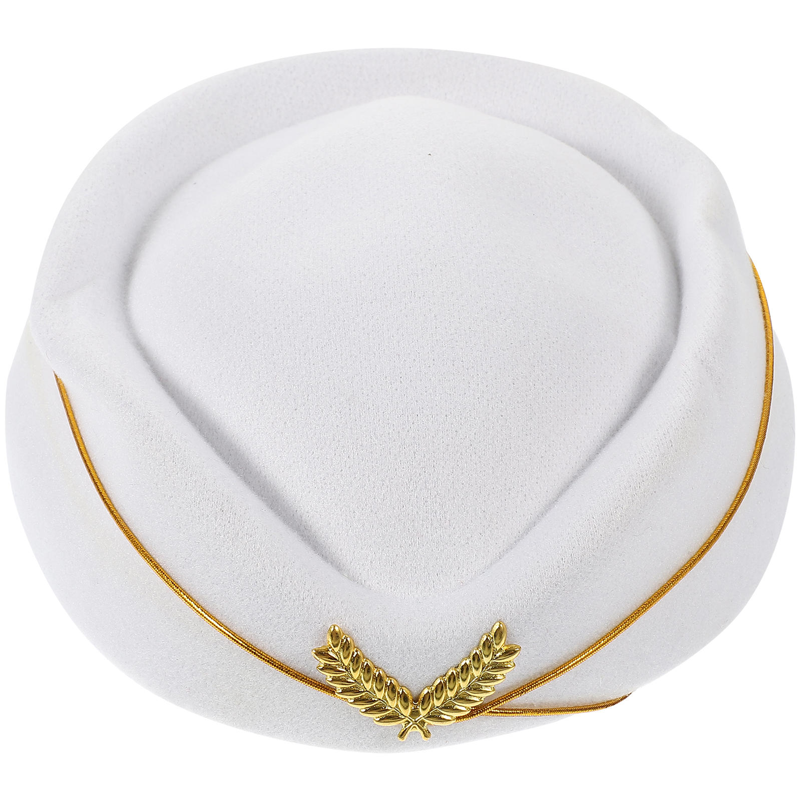 Raindrops stewardess cap Flight Attendant Hat Wool 1Set Cosplay Prop ...