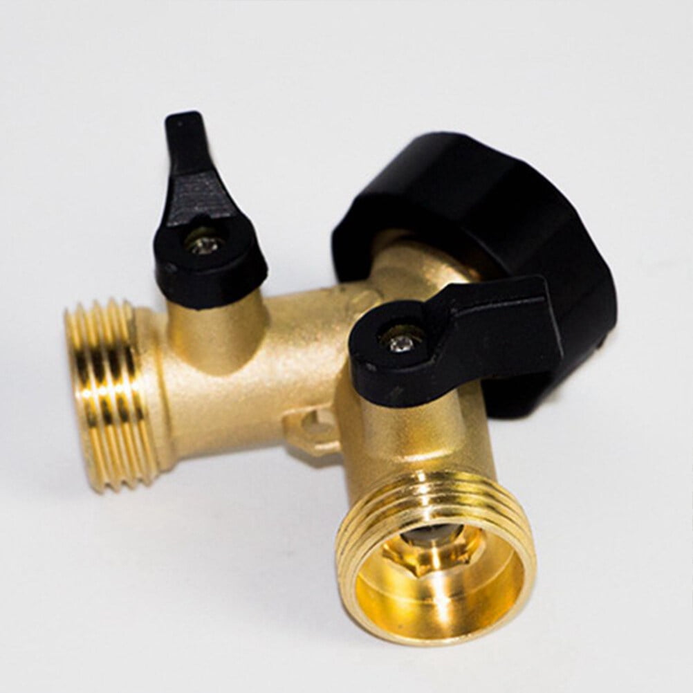 Raindrops 1Pcs Brass Hose Pipe Splitter Y-Type Valve for Outdoor Water ...