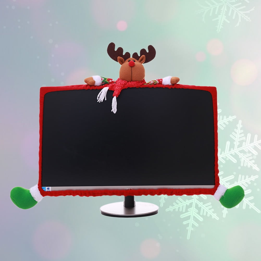 Raindrops 1Pcs Cute Computer Monitor Accessories in Red Cloth with Elk ...