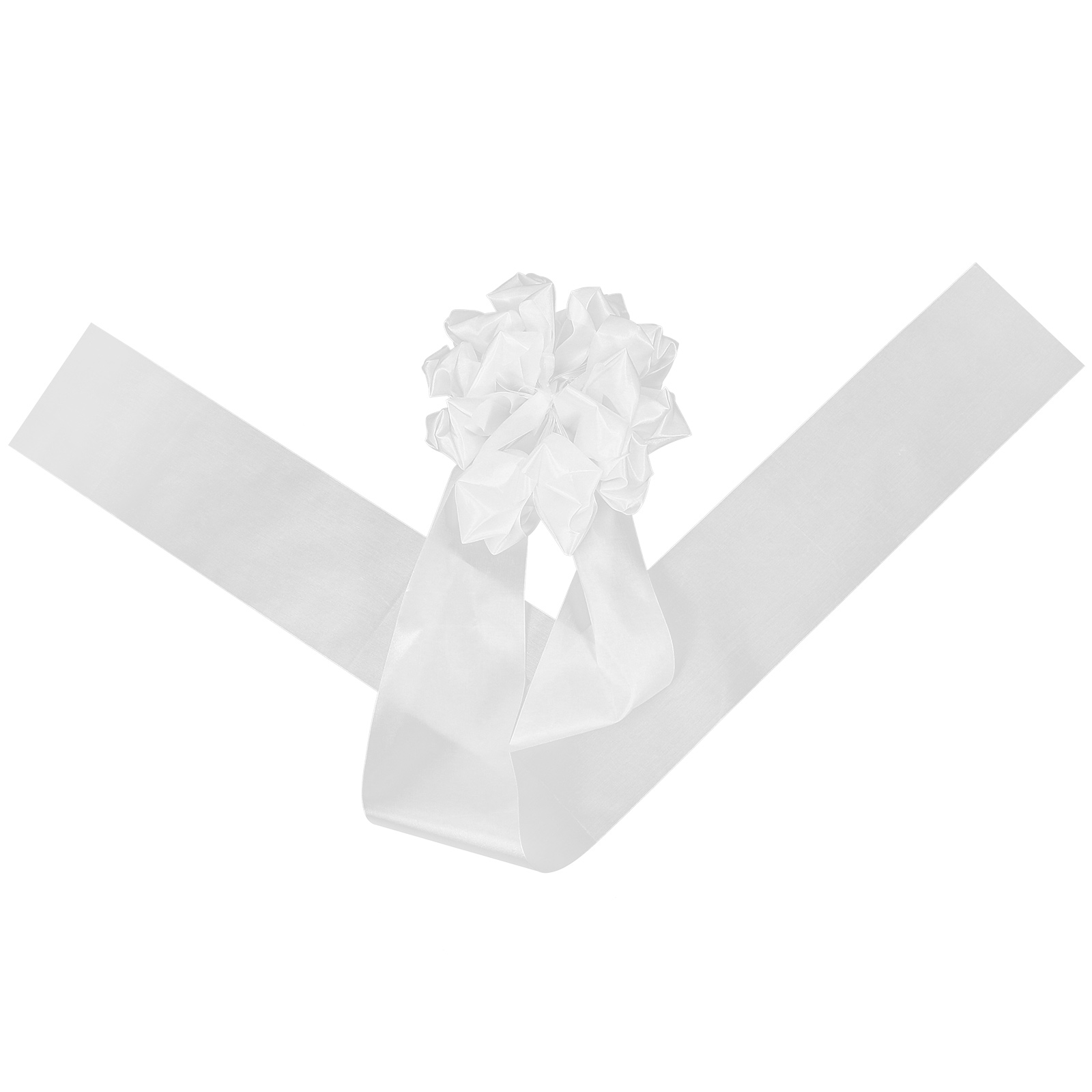 Raindrops Fabric Ribbon White Silk 1Pack 79x10x10in - Walmart.com