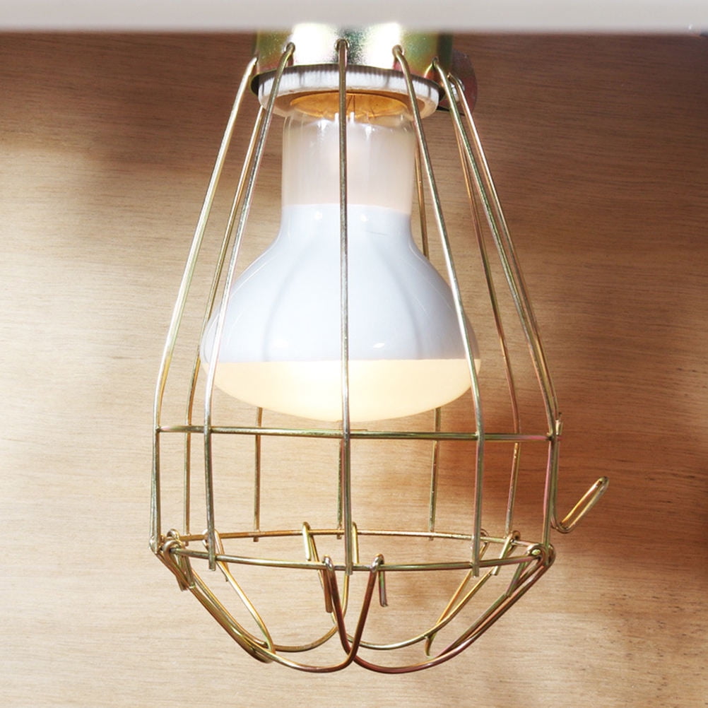 Raindrops 1Pcs Golden Heat Lamp Bulb Guard with Safety Guard - Walmart.com