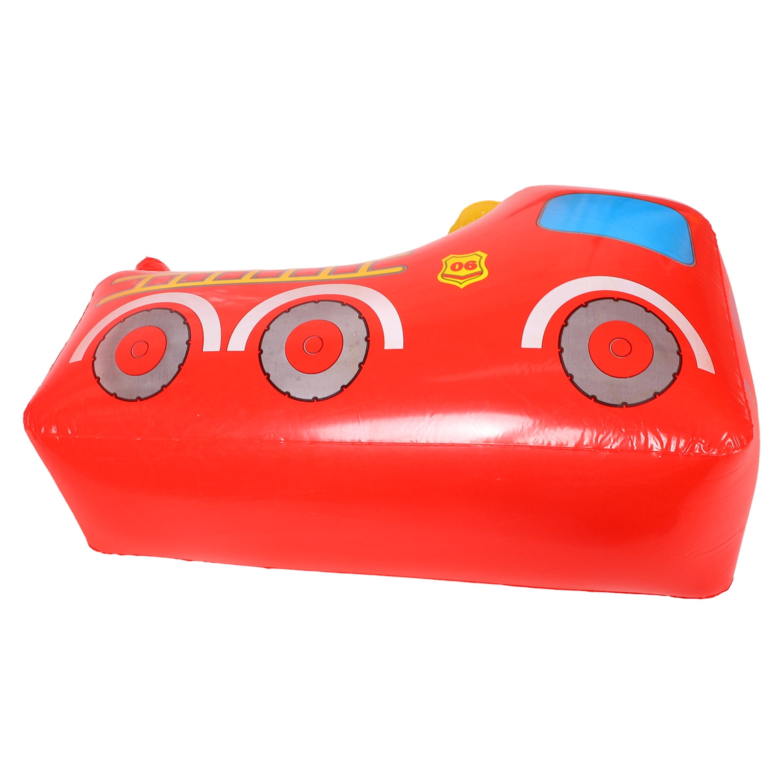 Raindrops 1Pcs Inflatable Fire Truck Toy Red Pvc Trumpet Bubble Blower ...