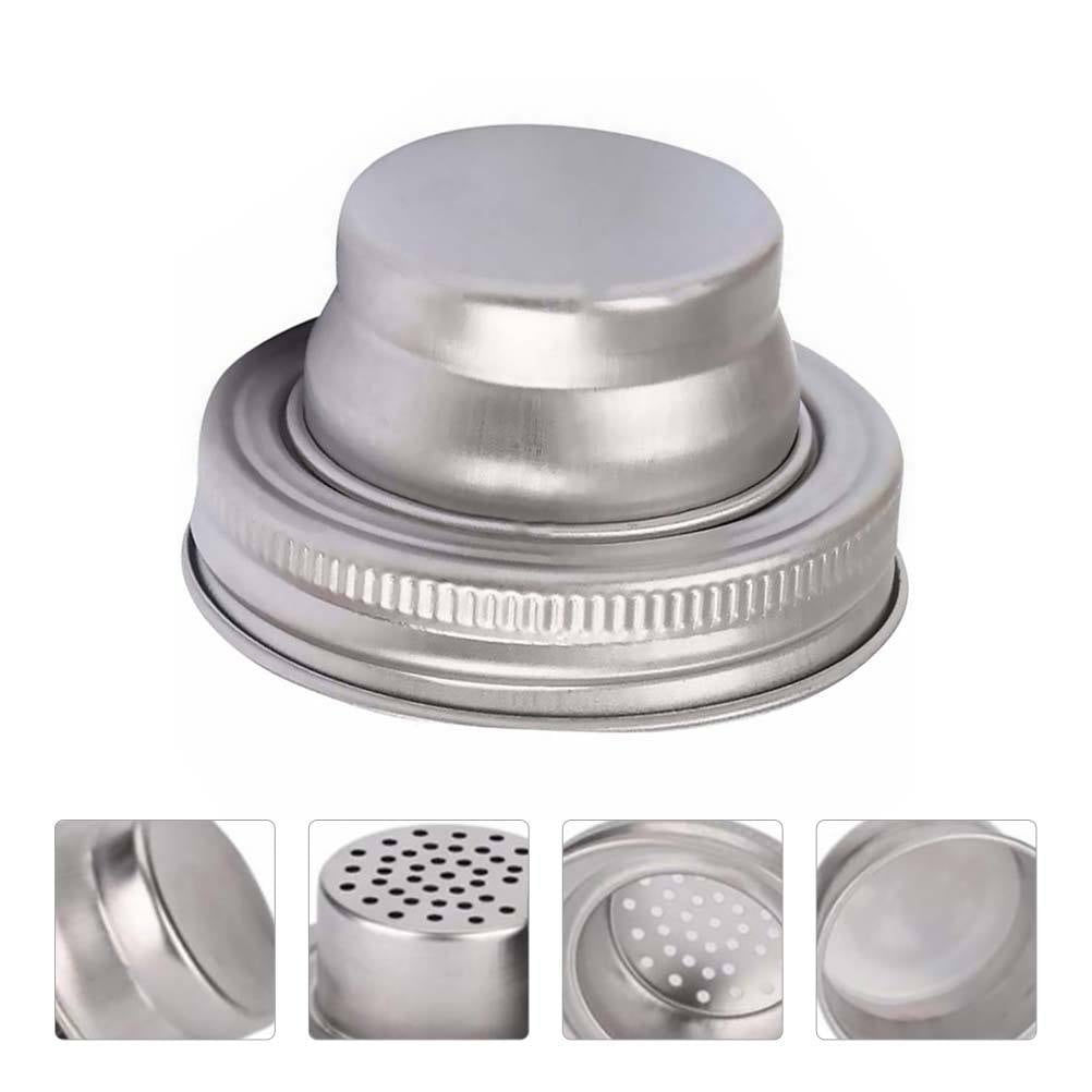 Raindrops 1Pcs Jar Shaker Lid 304 Stainless Steel Sift and Pour Lid for ...