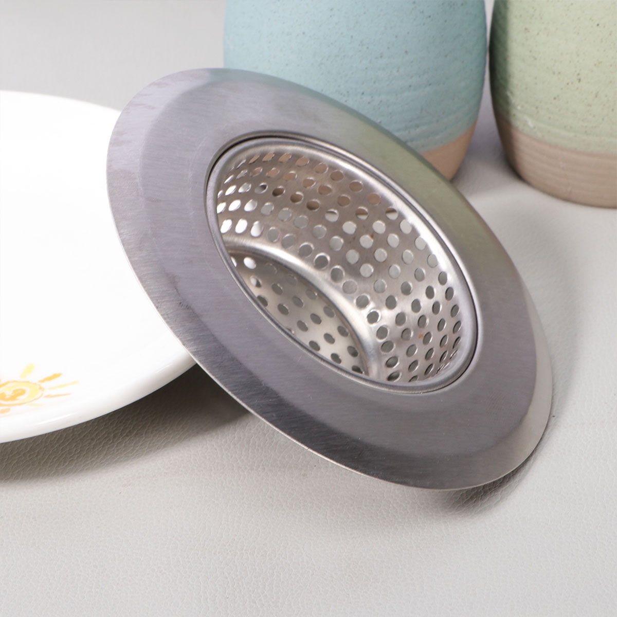 Raindrops 1Pcs Silver Shower Screen Drain With Clog Prevention 11.4x3In ...