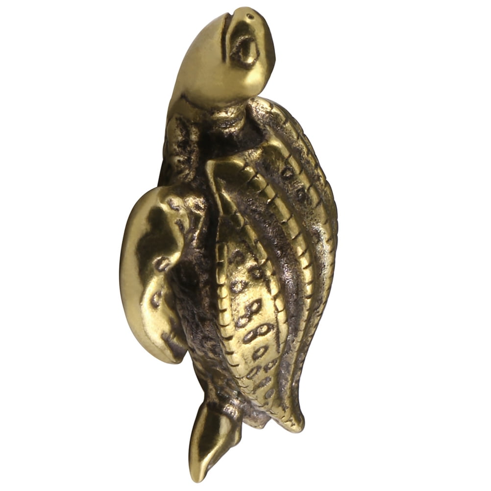 Raindrops Decorative Turtles Figurines Turtle Statue Golden Copper 1Set ...