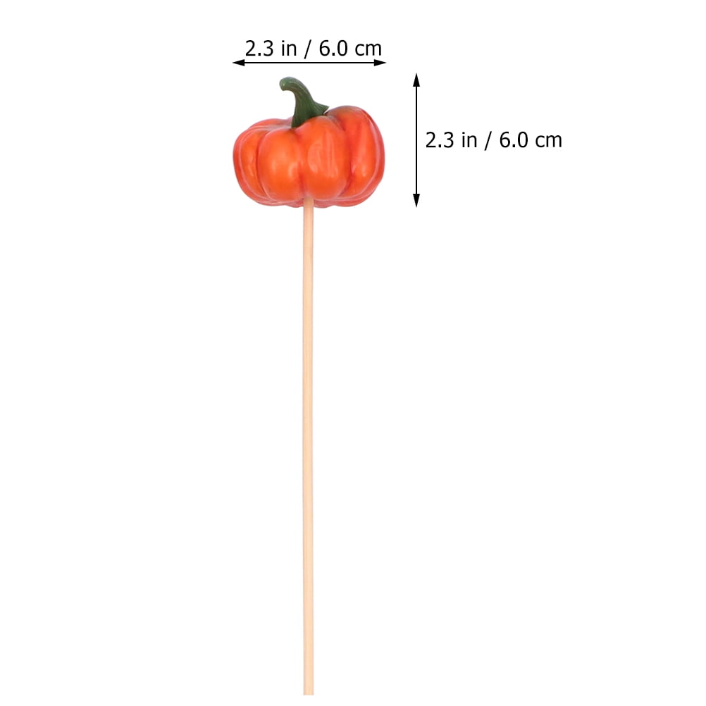 Raindrops 1Set 6x2.3x2.3in Mini Craft Pumpkins Small Pumpkin Topper Orange Foam Flower ...