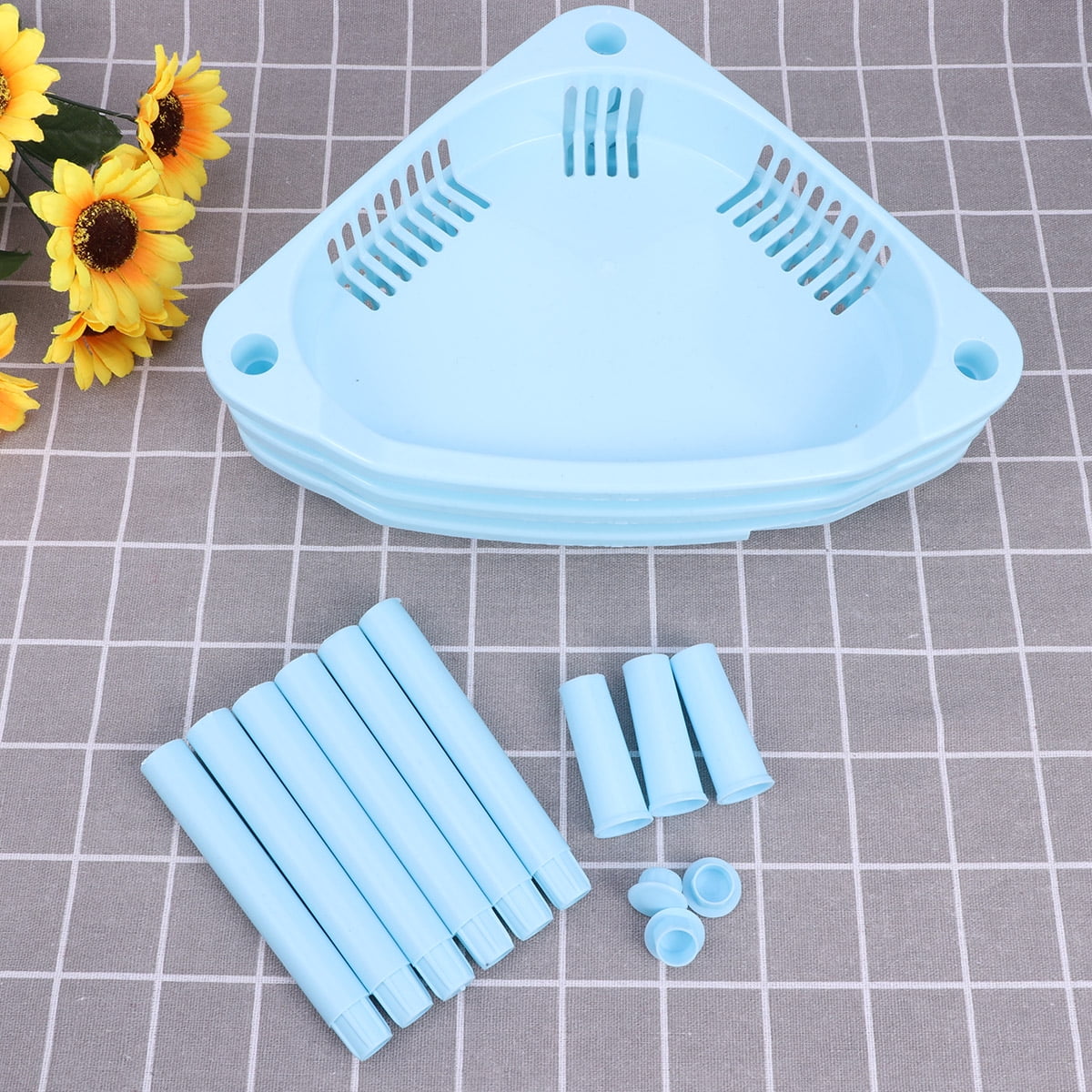 Raindrops 1Set Bathroom Corner Organizers and Storage in Blue Plastic ...
