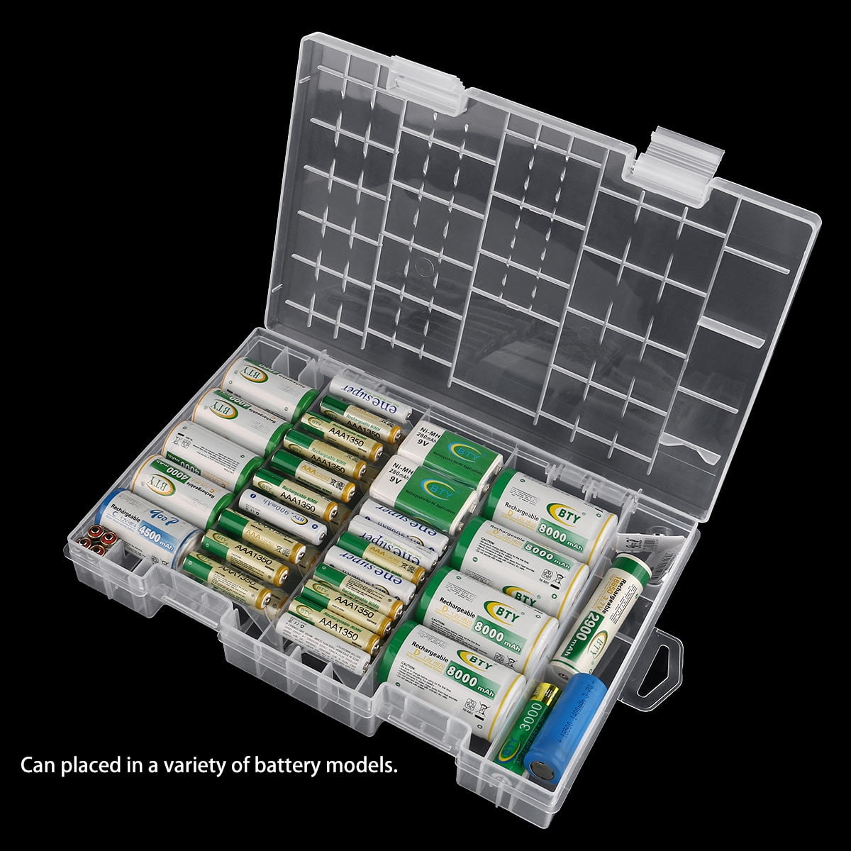 Raindrops Aaa Batteries Box Battery Case Hard Plastic 1Pack - Walmart.com